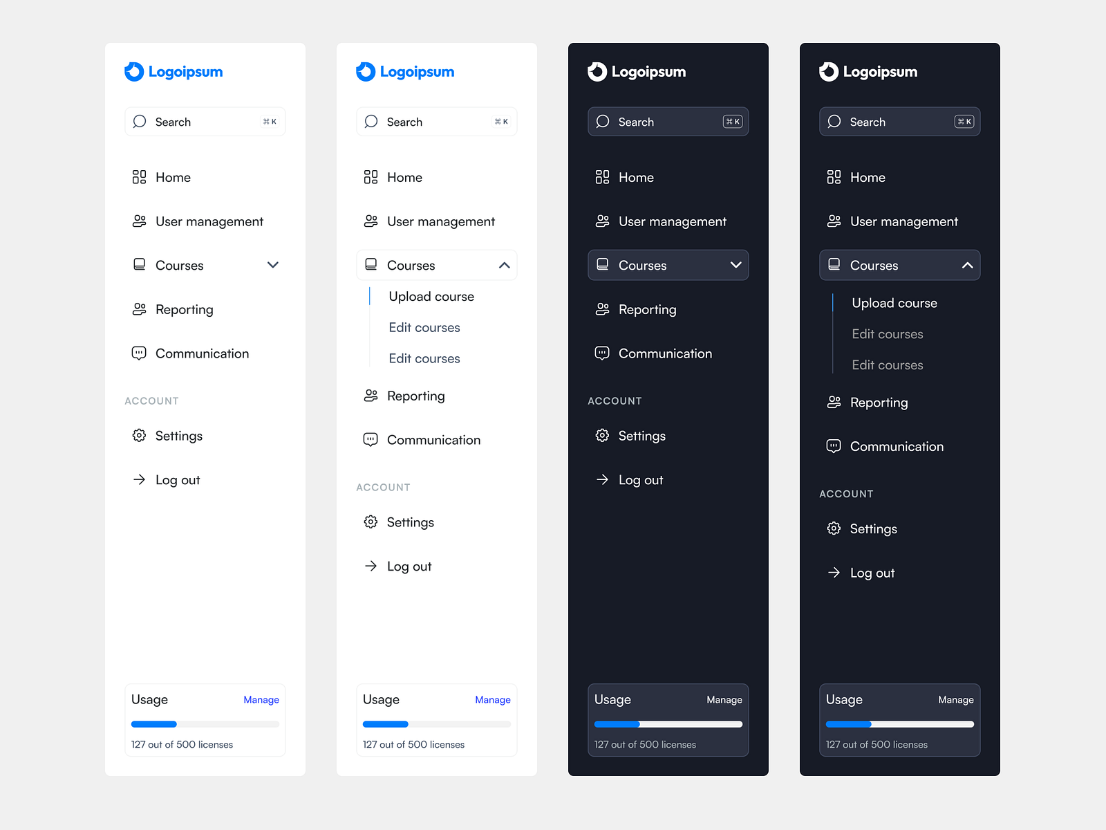 Sidebar Navigation by Matthew Lawson on Dribbble