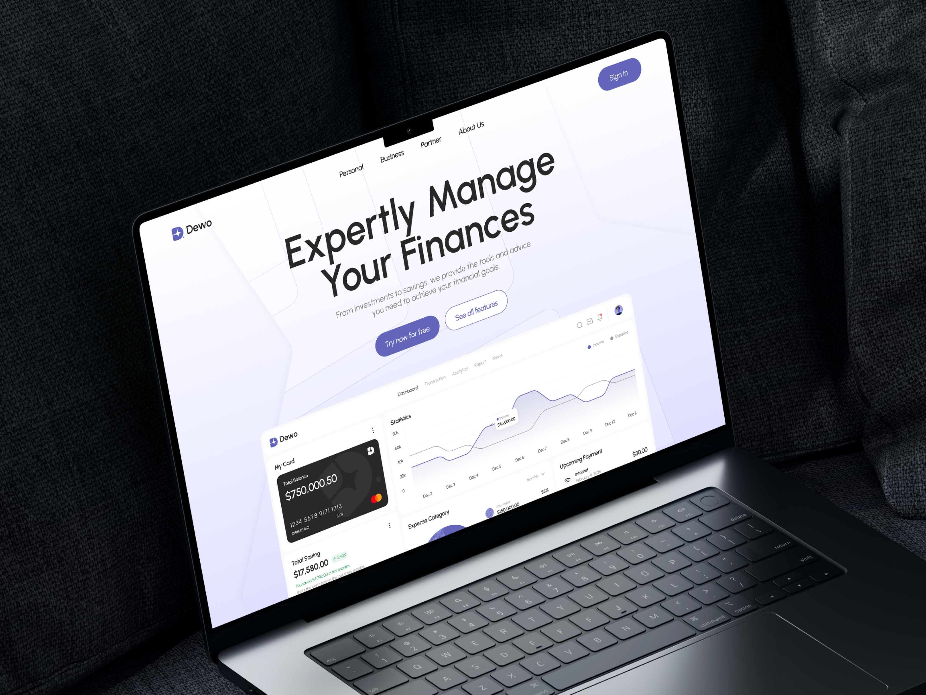 Dewo - Global Banking Landing Page by Fardika for Korsa on Dribbble