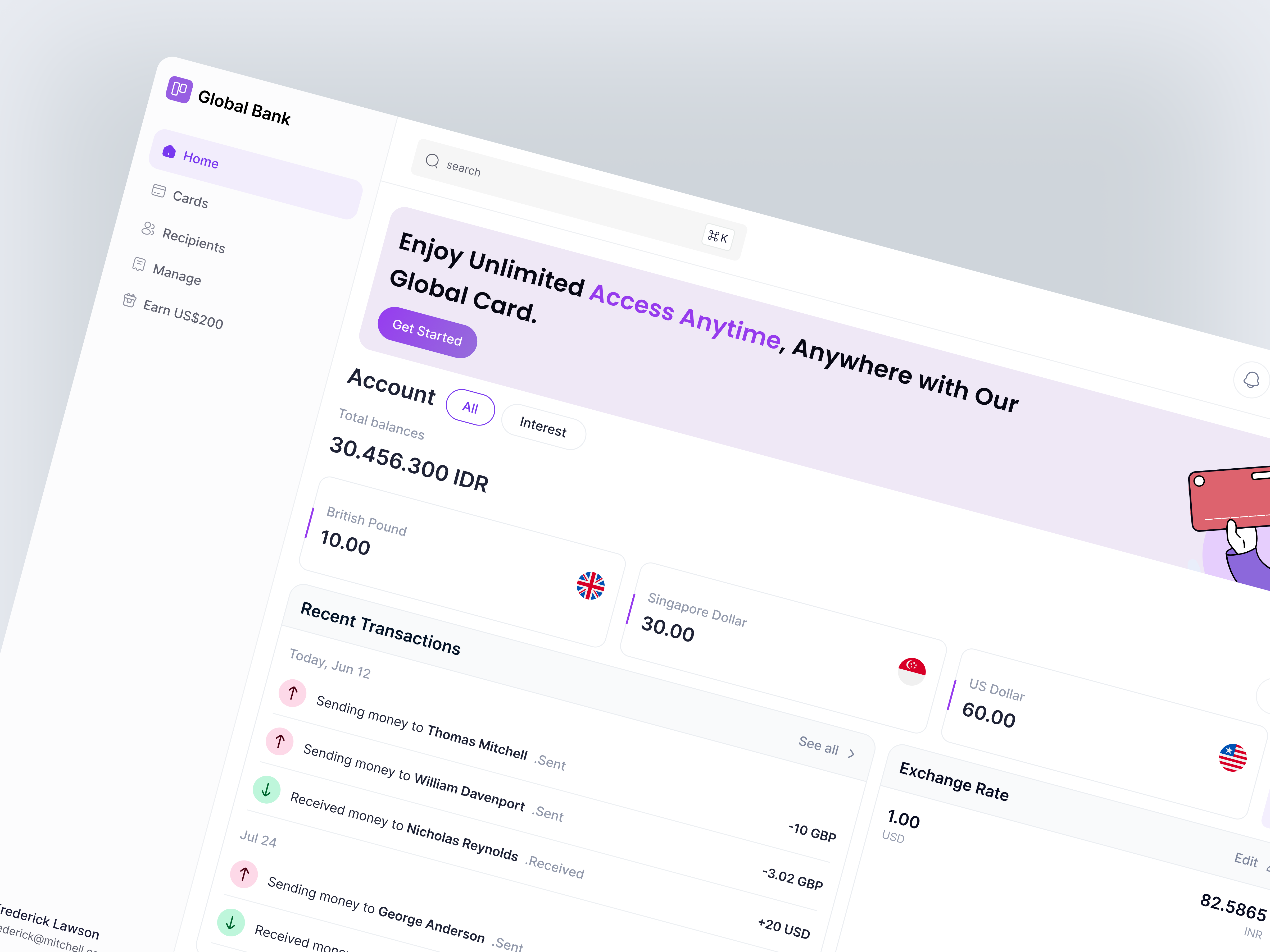 Global Bank: Financial Management - Home Page 💸 by Antora Yeasmin ...