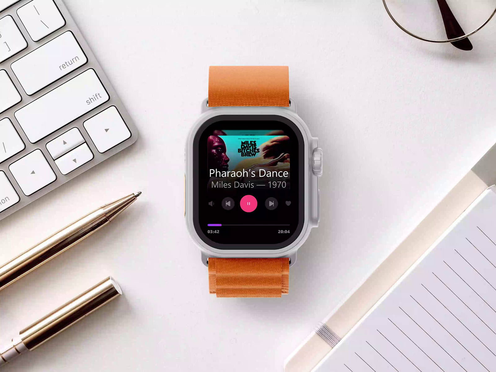 Apple Watch Music App UI by Filip Petreski on Dribbble