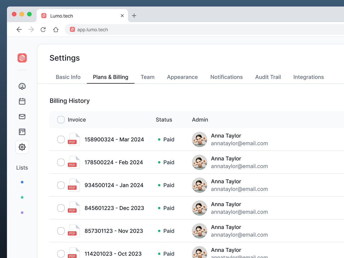 Billing Settings UI by Beyond UI on Dribbble