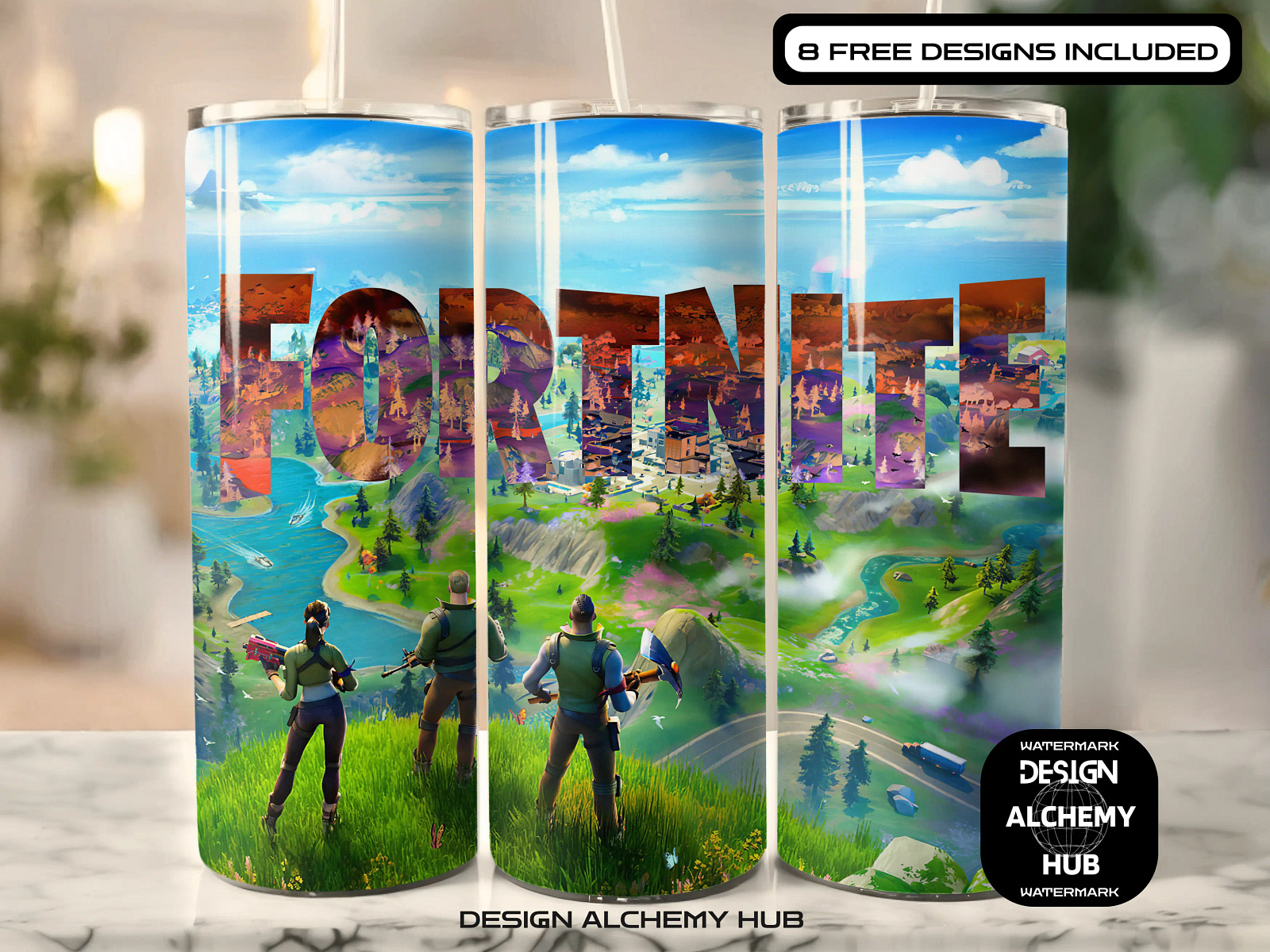 Fortnite Tumbler Wrap by Design Alchemy Hub (CF ID: 67) on Dribbble