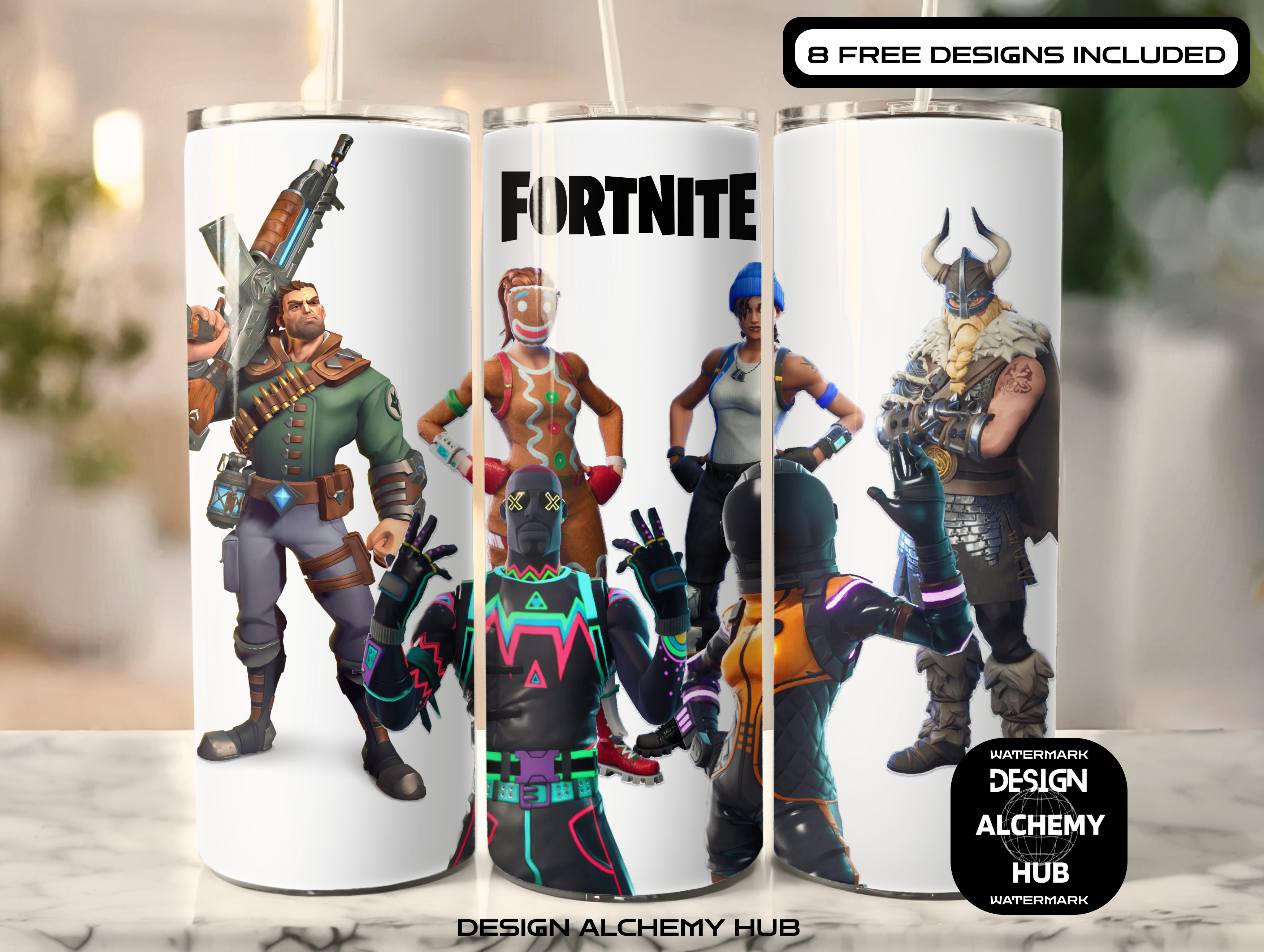 Fortnite Tumbler Wrap by Design Alchemy Hub (CF ID: 67) on Dribbble