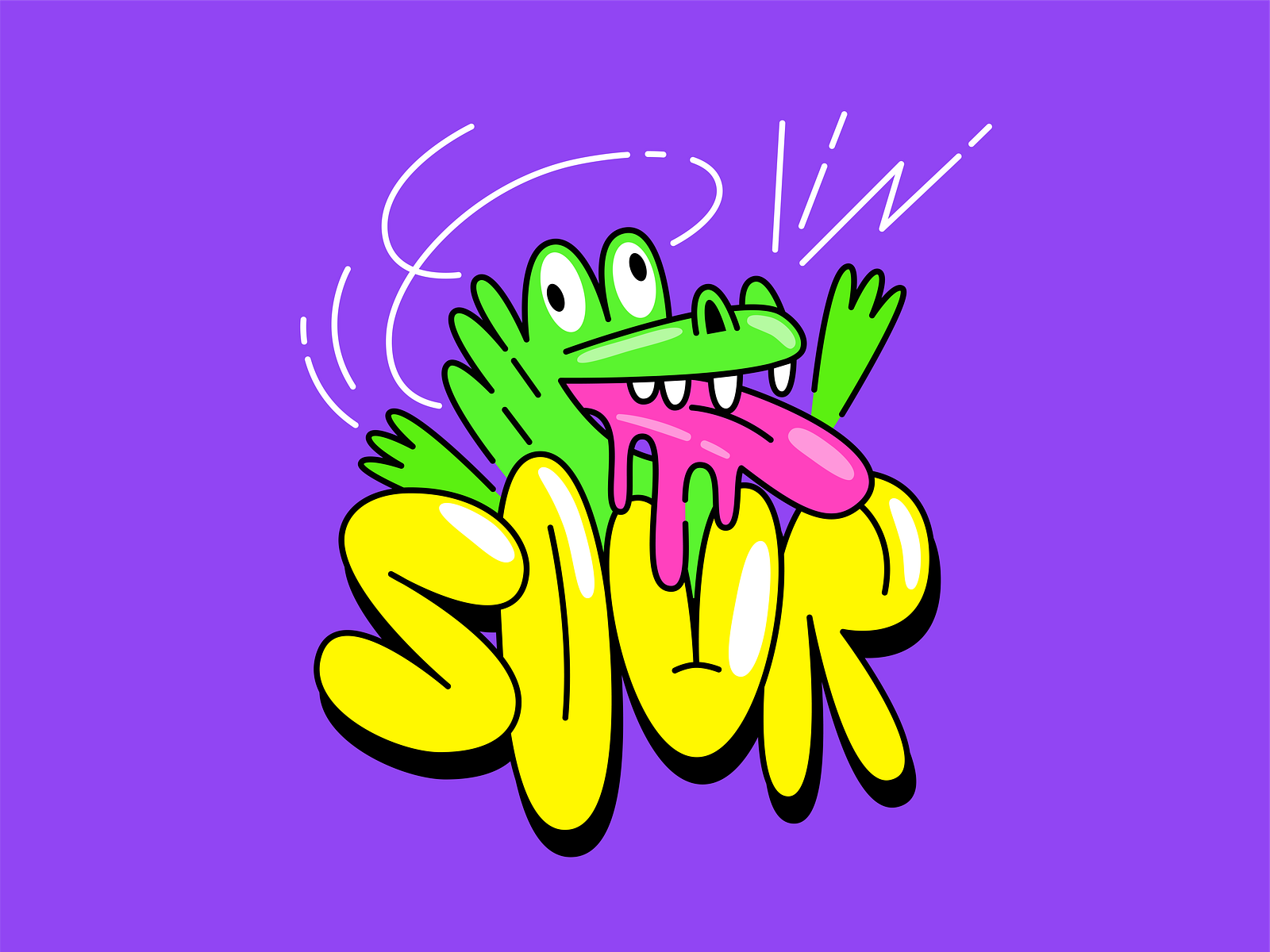 Sour lettering by étiquette agency on Dribbble