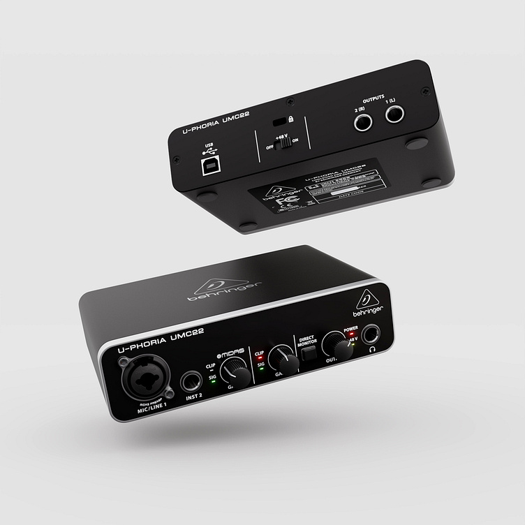 BEHRINGER - UMC22 AUDIO INTERFACE by Armin Mirshamai on Dribbble