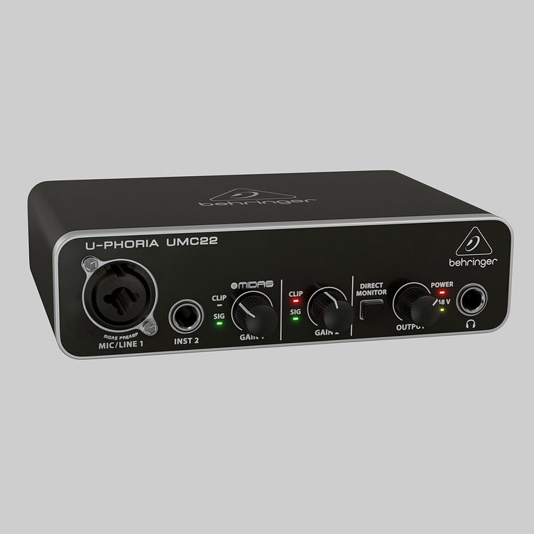 BEHRINGER - UMC22 AUDIO INTERFACE by Armin Mirshamai on Dribbble