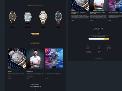 Luxury Watch Ecommerce Website Design by Ivan Zburlyuk on Dribbble