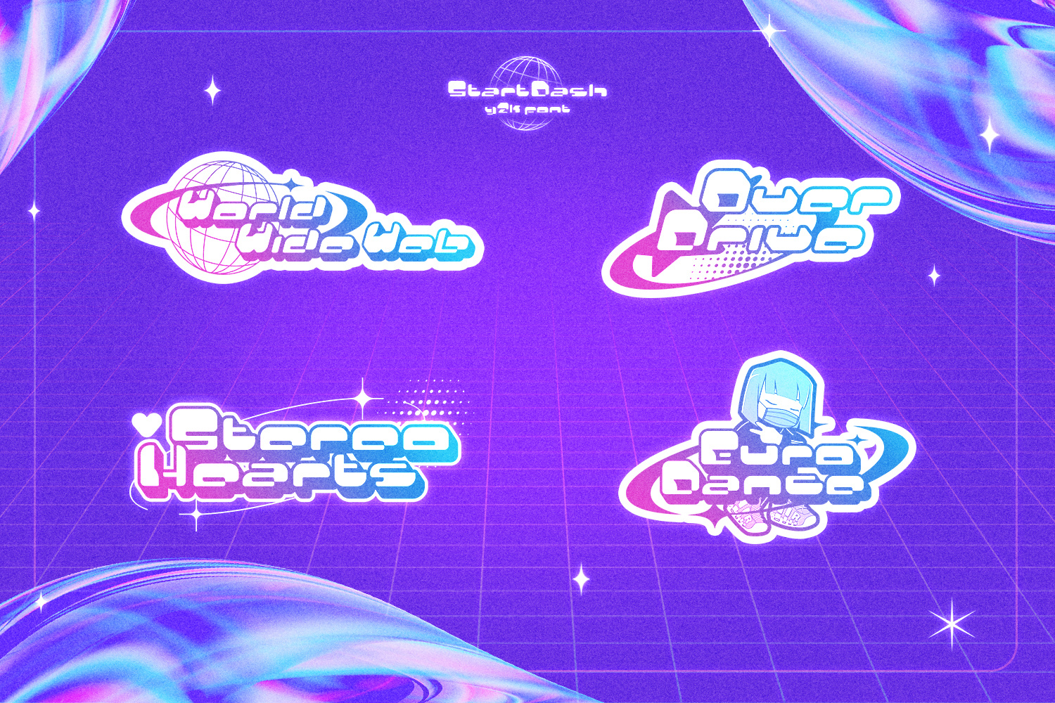 Start Dash - Y2K Display Font by Askar Fadhilah on Dribbble