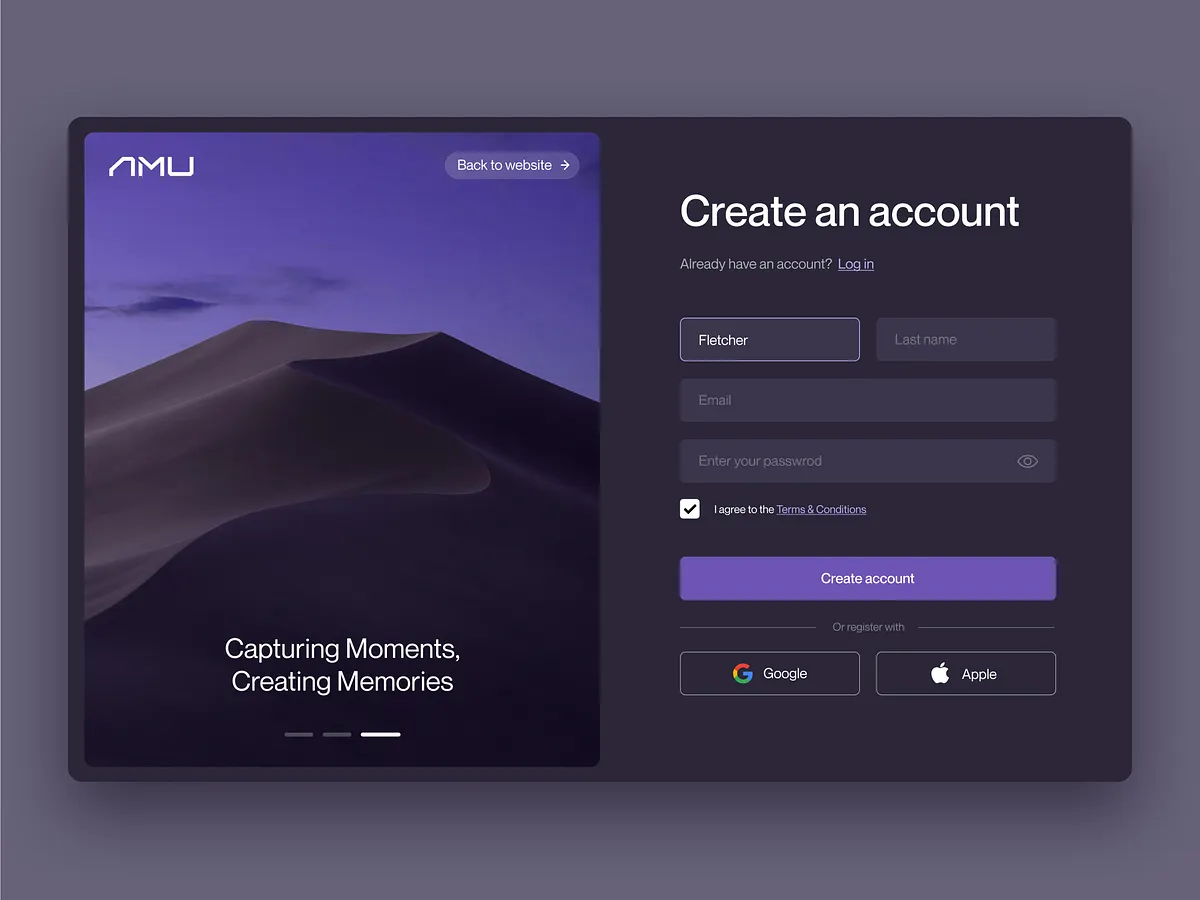 Browse thousands of Login Sign Up UI Design images for design ...