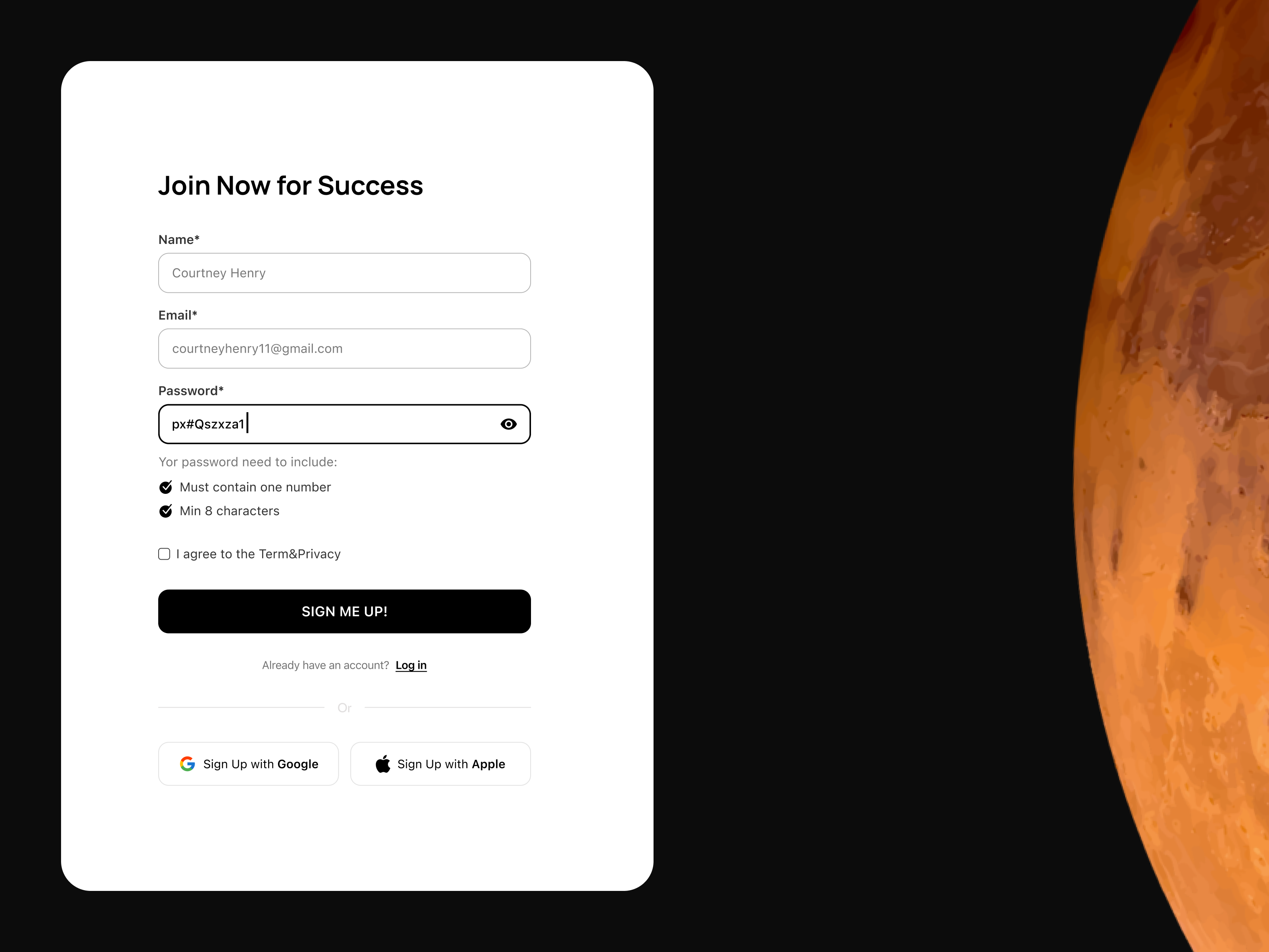 Login & Registration UI by Yana Ivchak 🇺🇦 on Dribbble