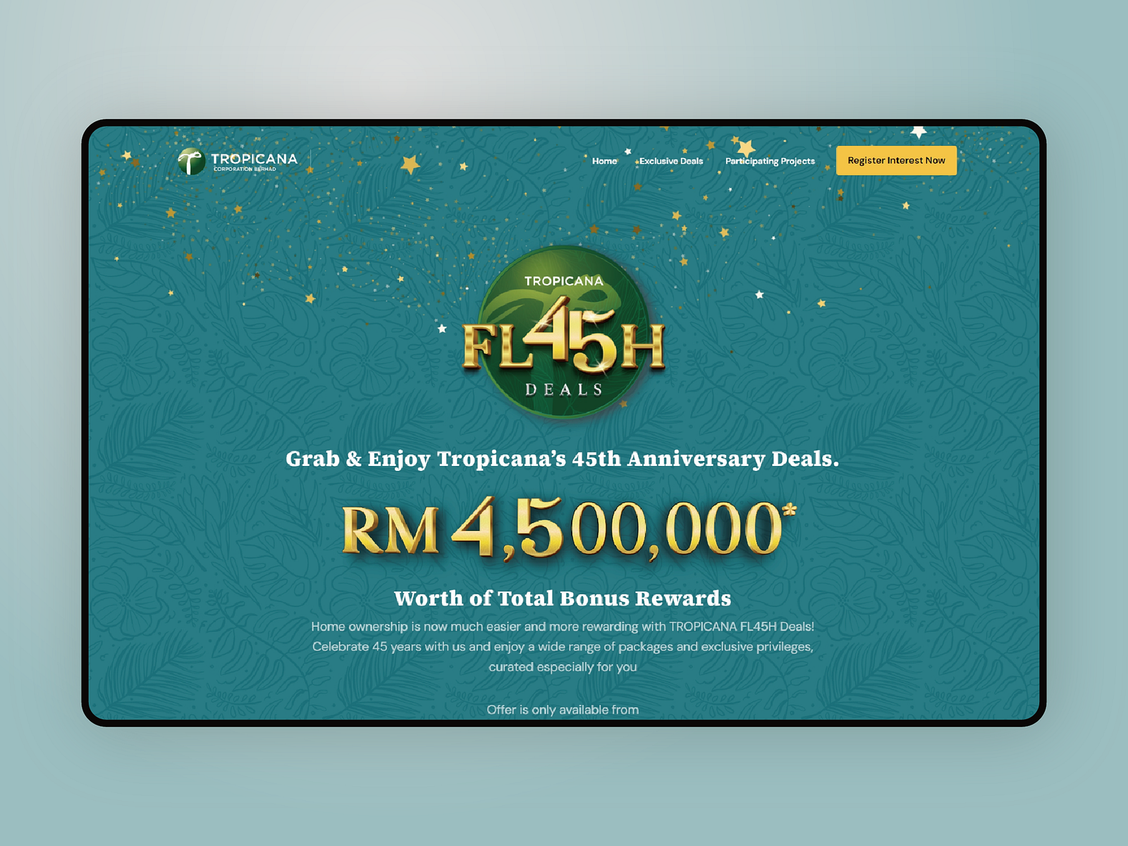 TROPICANA - FL45H DEALS by Beyonary Studio on Dribbble