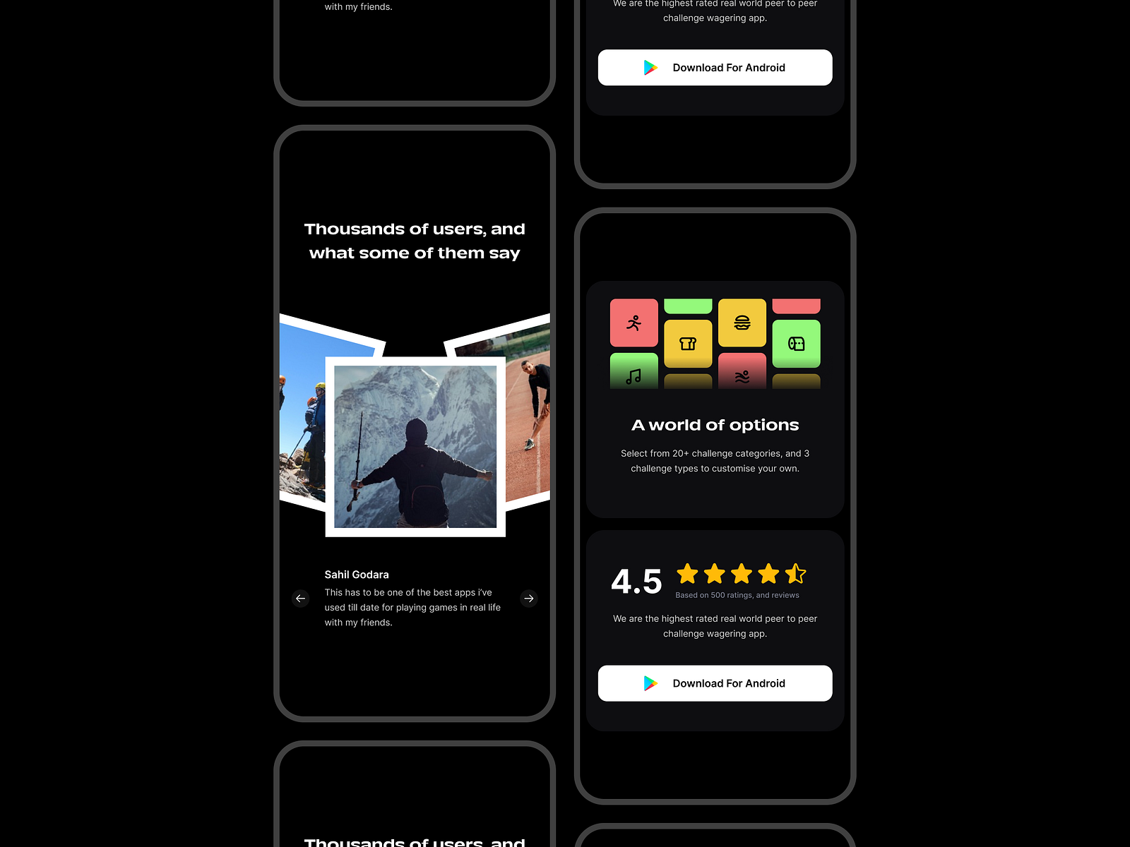 Testimonials and more by Sahil Godara on Dribbble