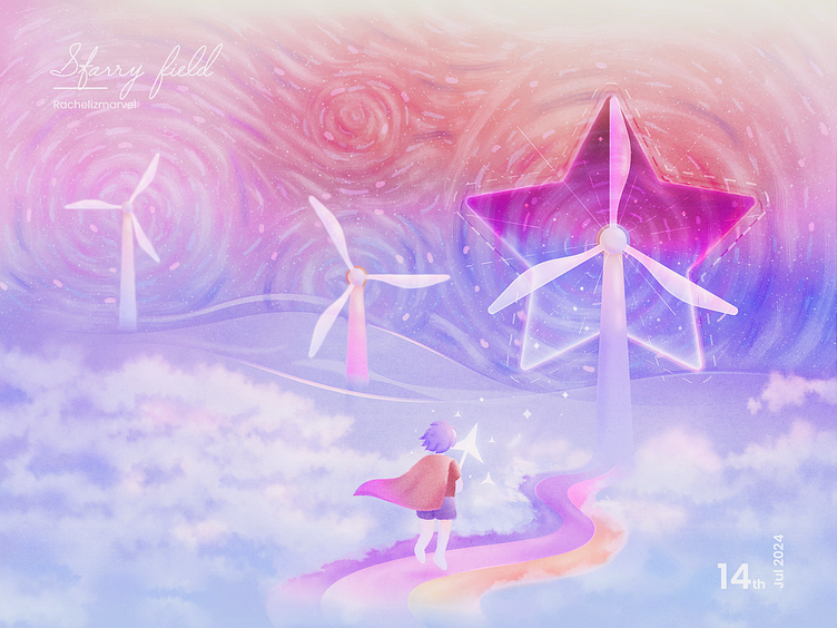 Starry field by Rachelizmarvel on Dribbble