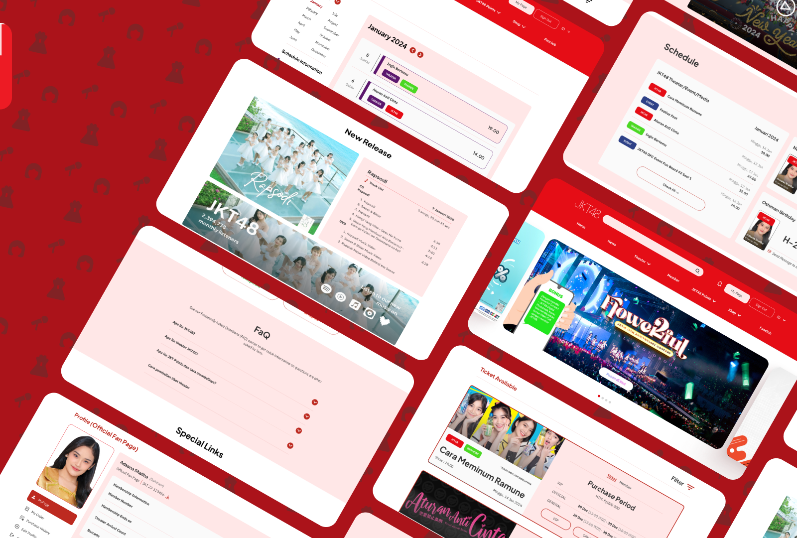 Website Design Idol Group JKT48 by Shafira ferdianti on Dribbble