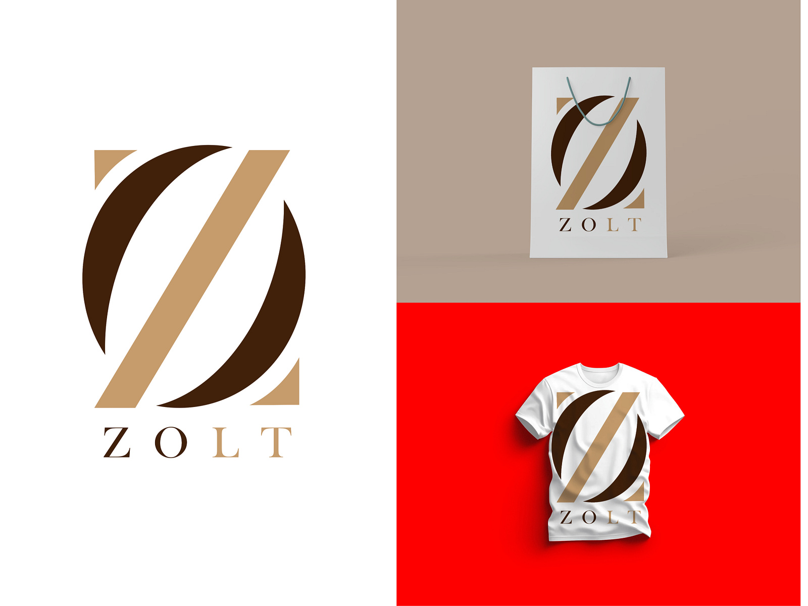 ZOLT monogram type logo design by HeroicArt Designs on Dribbble