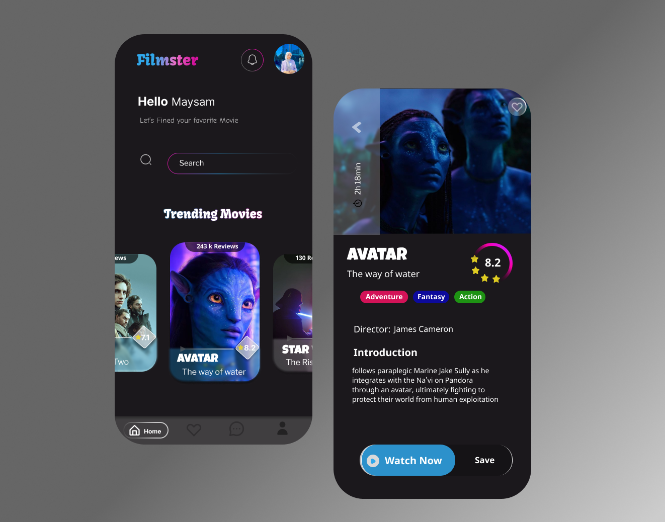 Filmster by Maysam Alshalaby on Dribbble