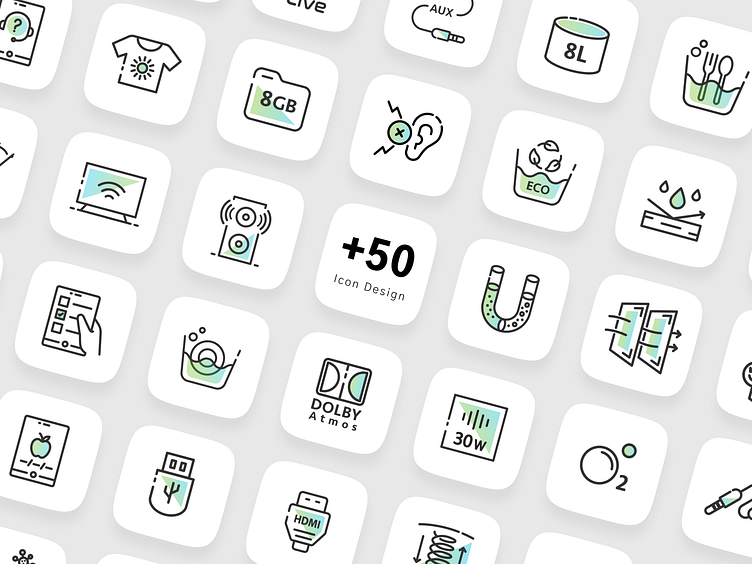 Modern & Minimal Icon Pack by Ahmadreza Neysani on Dribbble