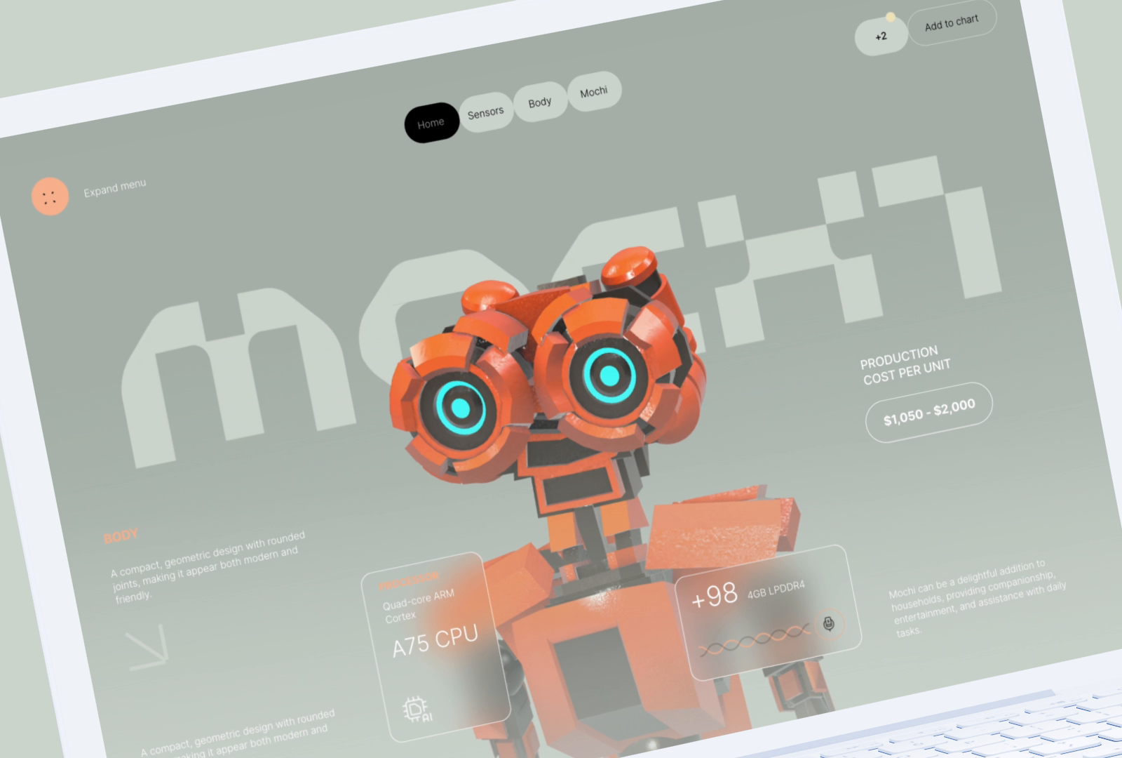 Humanoid Robotics Website by Mariusz Mitkow on Dribbble
