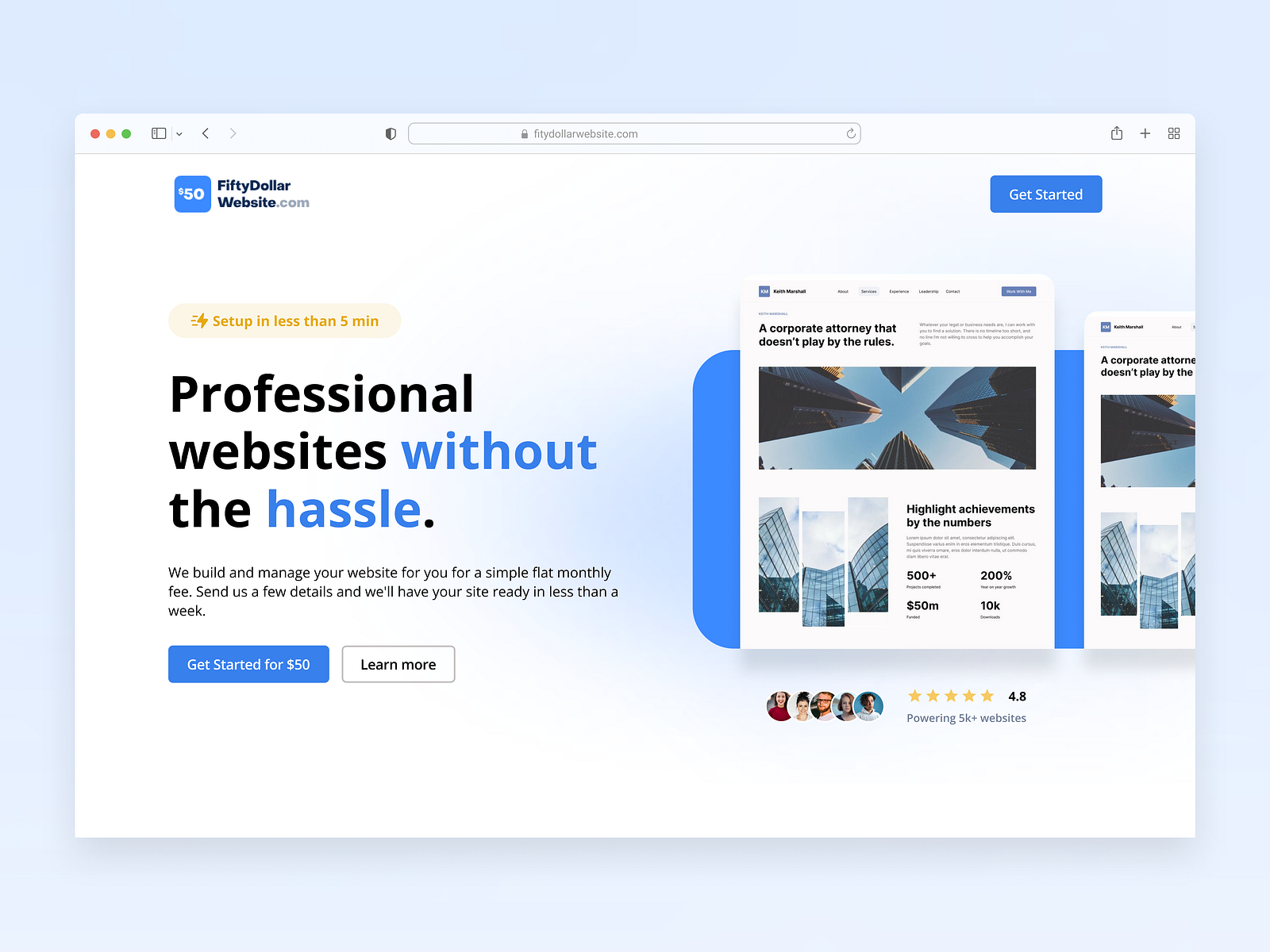 Website Builder: Web design - Hero Section by Antonio Barroro on Dribbble
