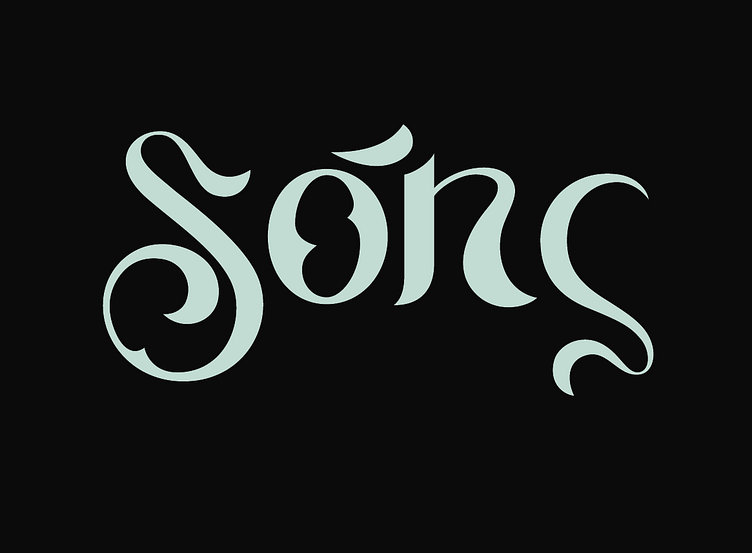 "Sóng" | Lettering by MM on Dribbble