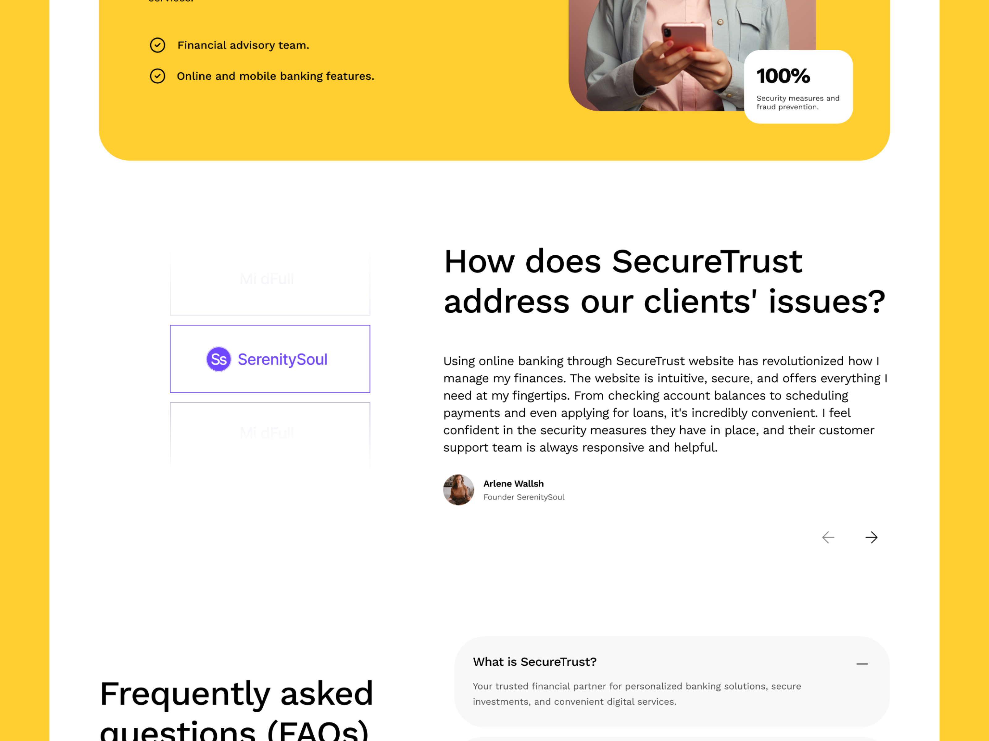 SecureTrust Website by Fikri Ruslandi on Dribbble