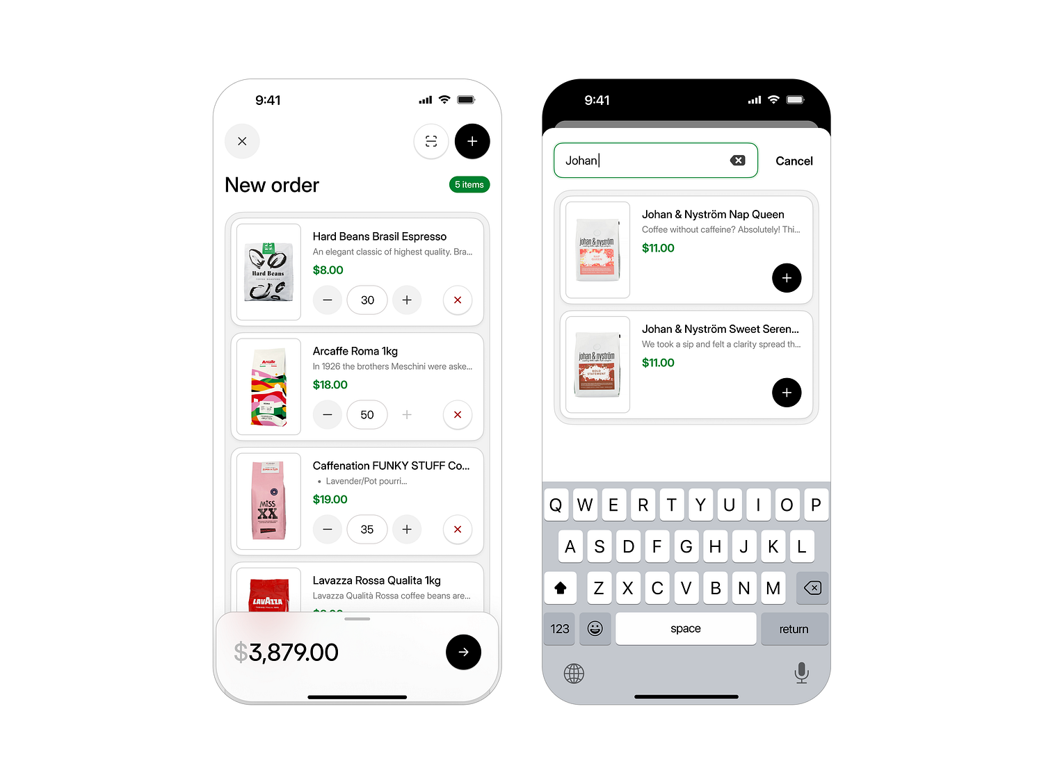 Inventory app: New order by Michał Kubalczyk for Netguru on Dribbble