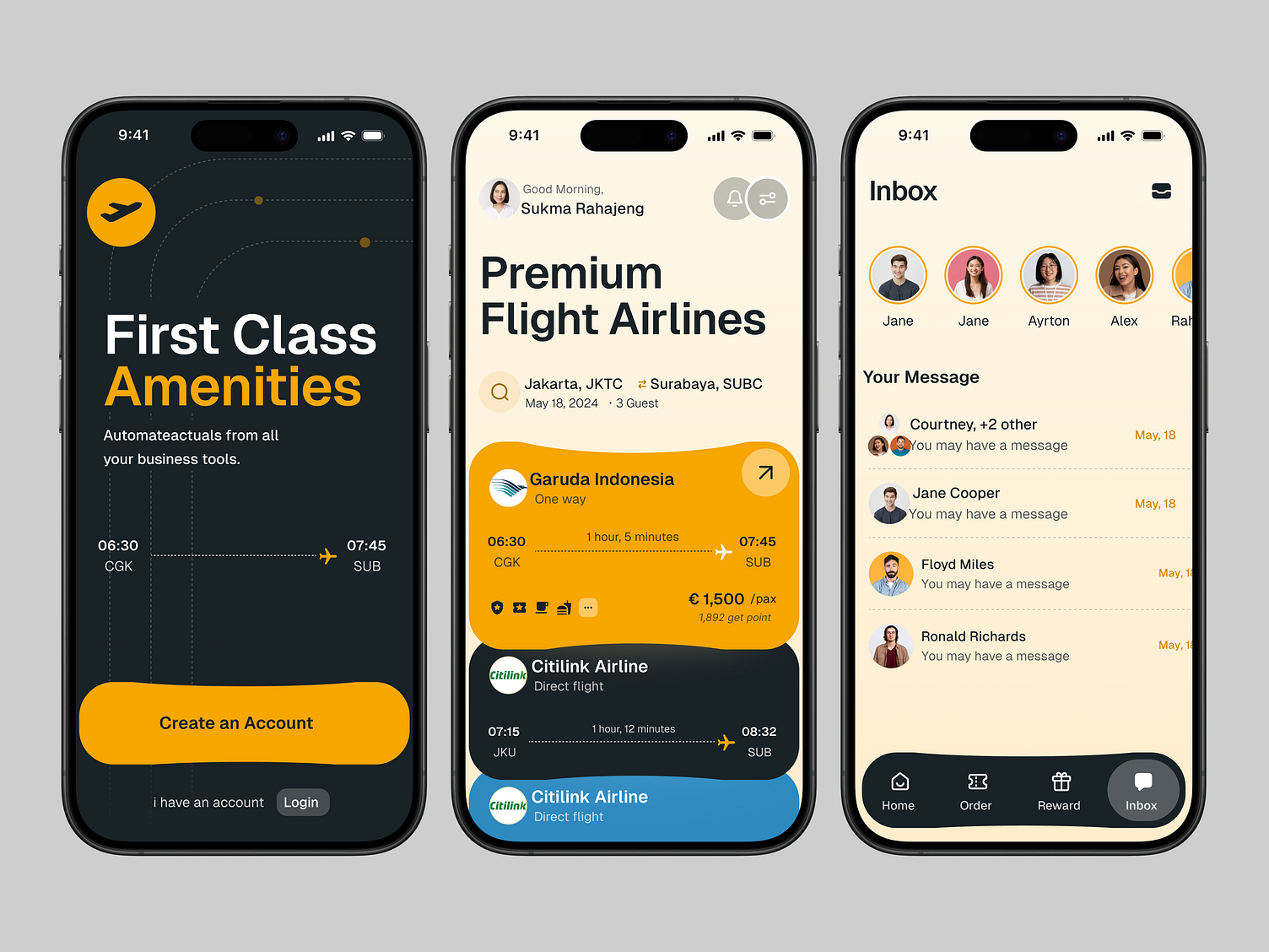 Flight Mobile App Exploration by Fireart UI/UX for Fireart Studio on ...