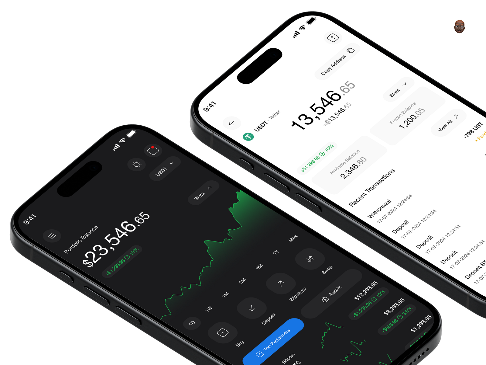 Crypto Wallet Mobile App Concept by Barbara Ani on Dribbble