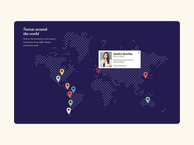 Interactive map design by Pili Laviolette on Dribbble