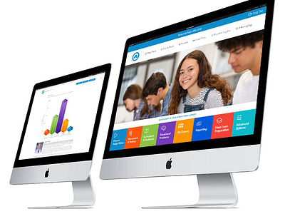 Math Website and Ad by Marv Peters on Dribbble