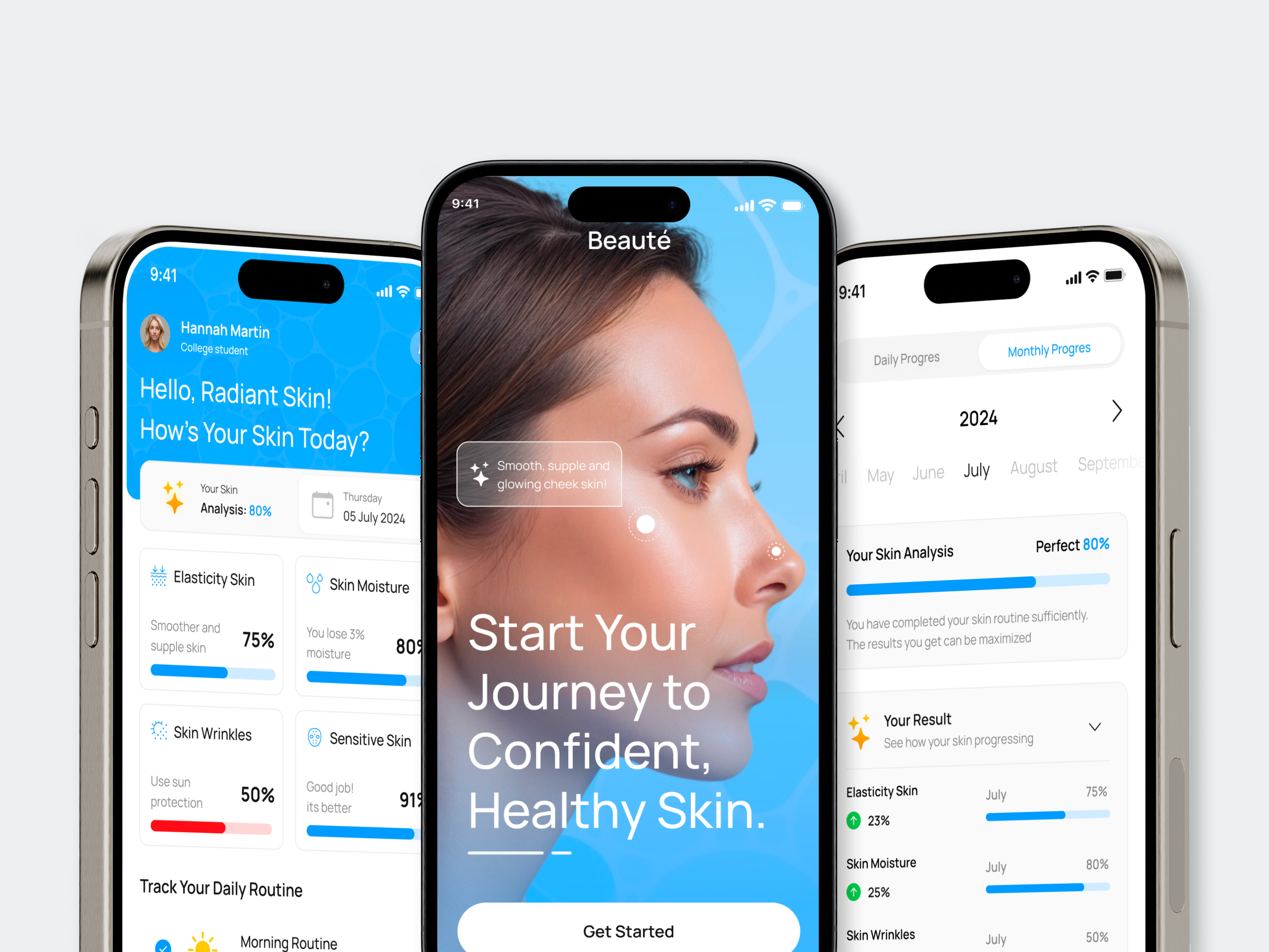 Beauté - AI Skin Checker Mobile App by Elux UI/UX for Elux Space on ...