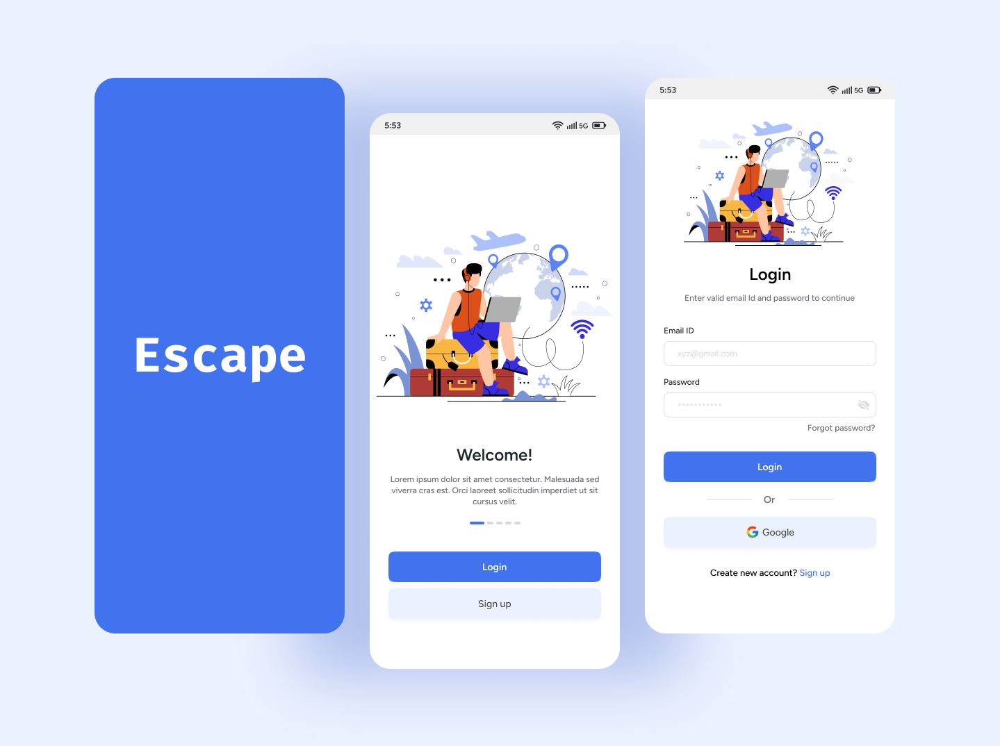 Login Page - UI Design by Sapna Bisht on Dribbble
