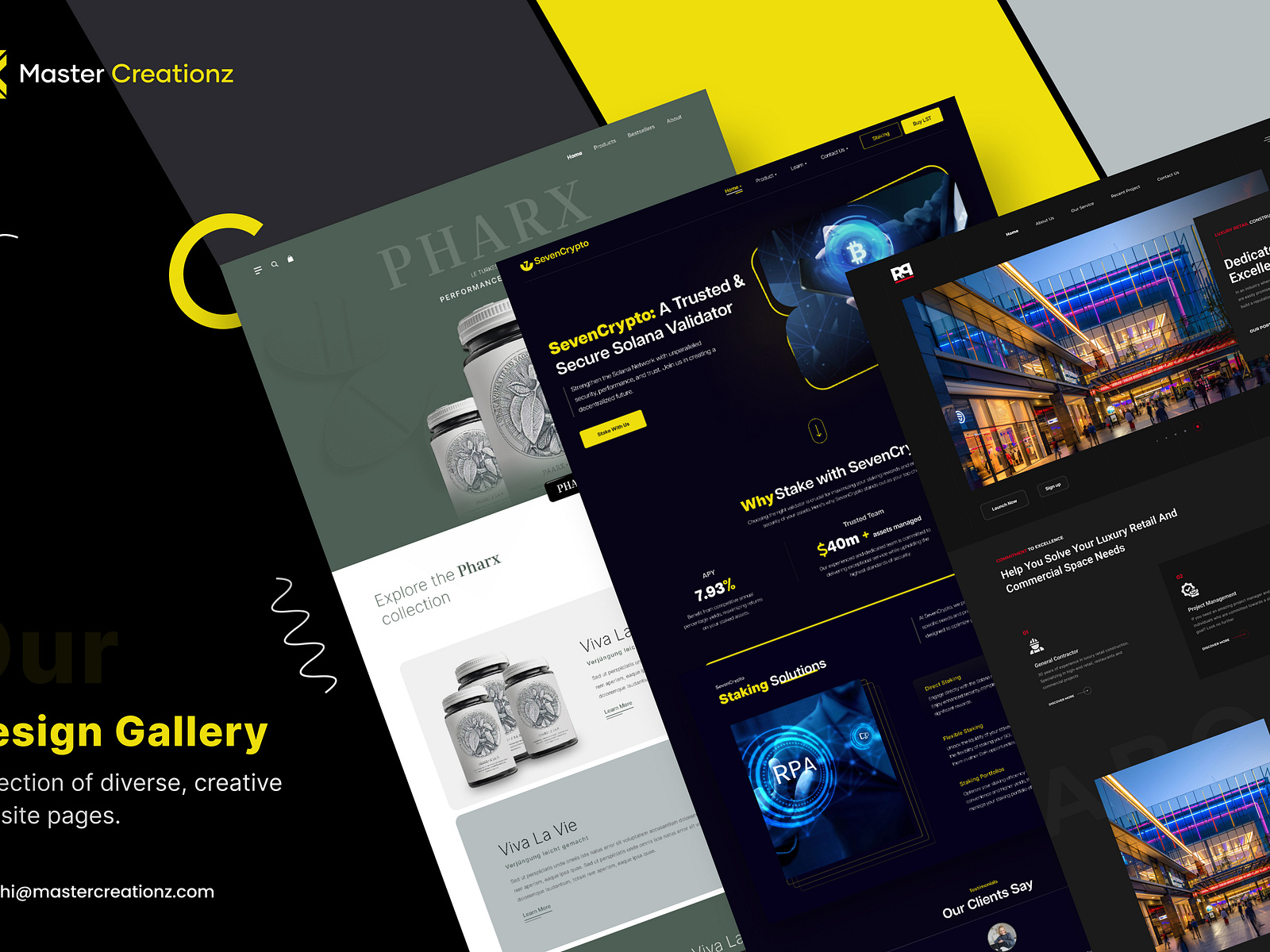 Collection of Landing pages: website design by Master Creationz -Global UI UX Design Studio on ...