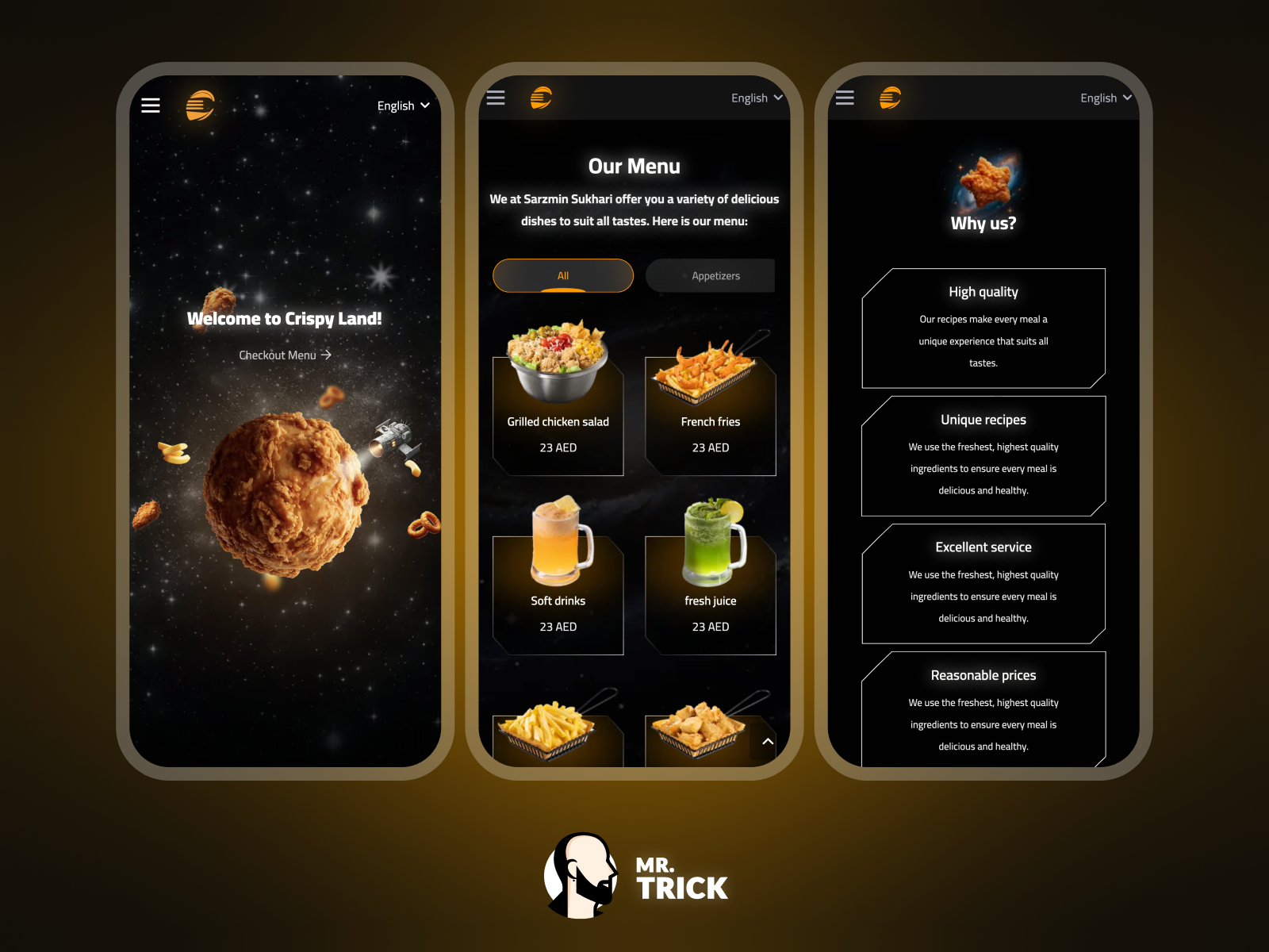Crispy Land: Innovative UI Design for a Space-Themed Food Delive by ...