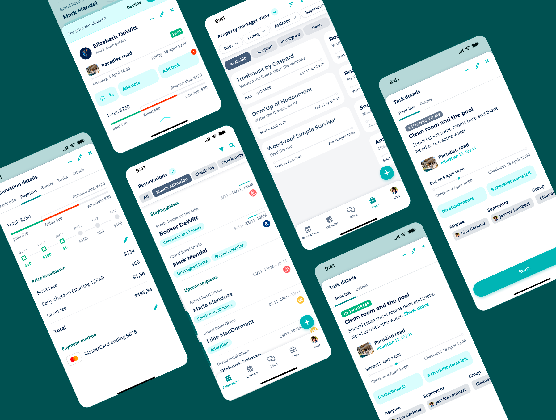 Hostaway mobile app by Nadezhda Abaneeva on Dribbble