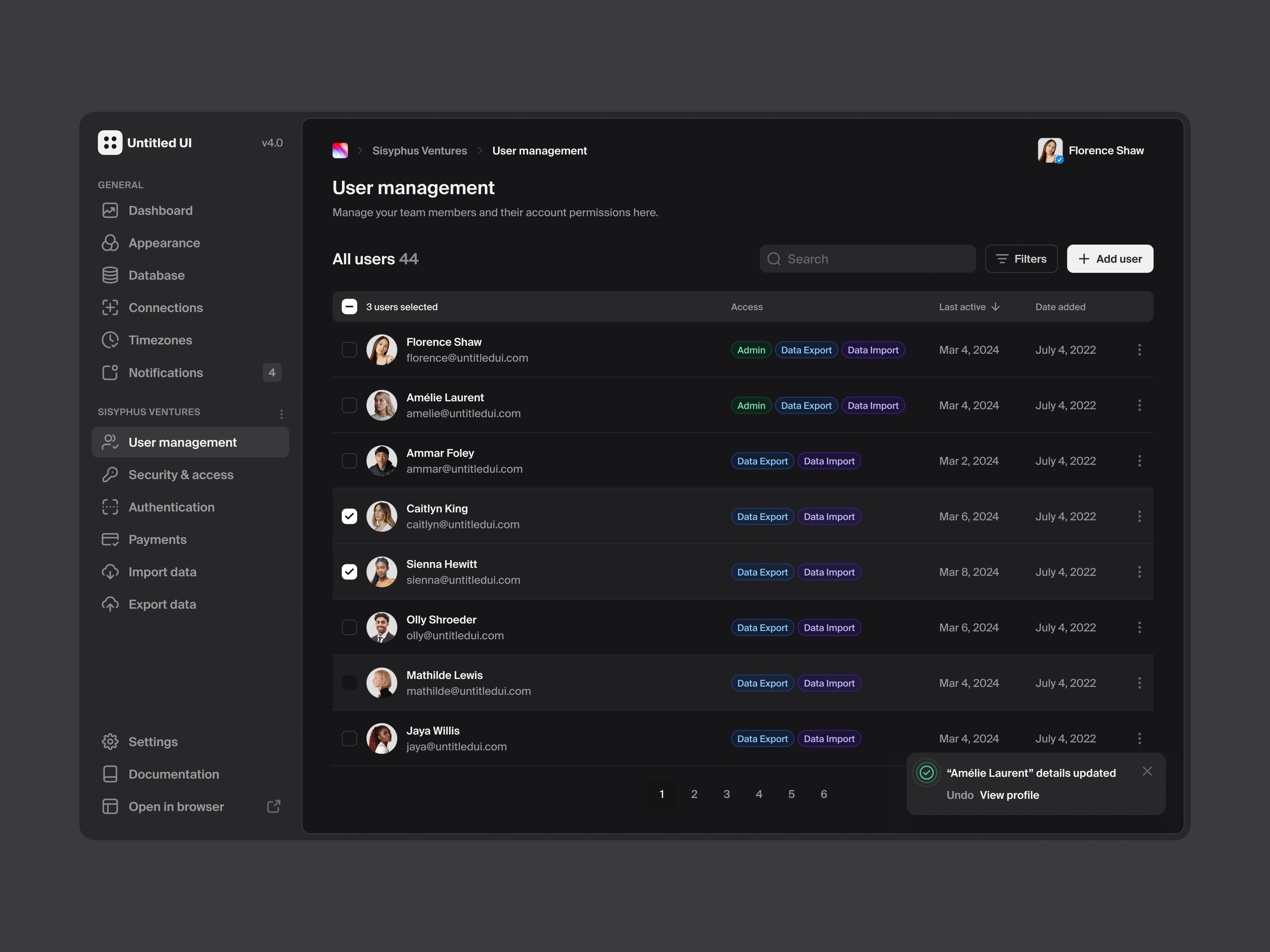 User dropdown — Untitled UI by Jordan Hughes® on Dribbble
