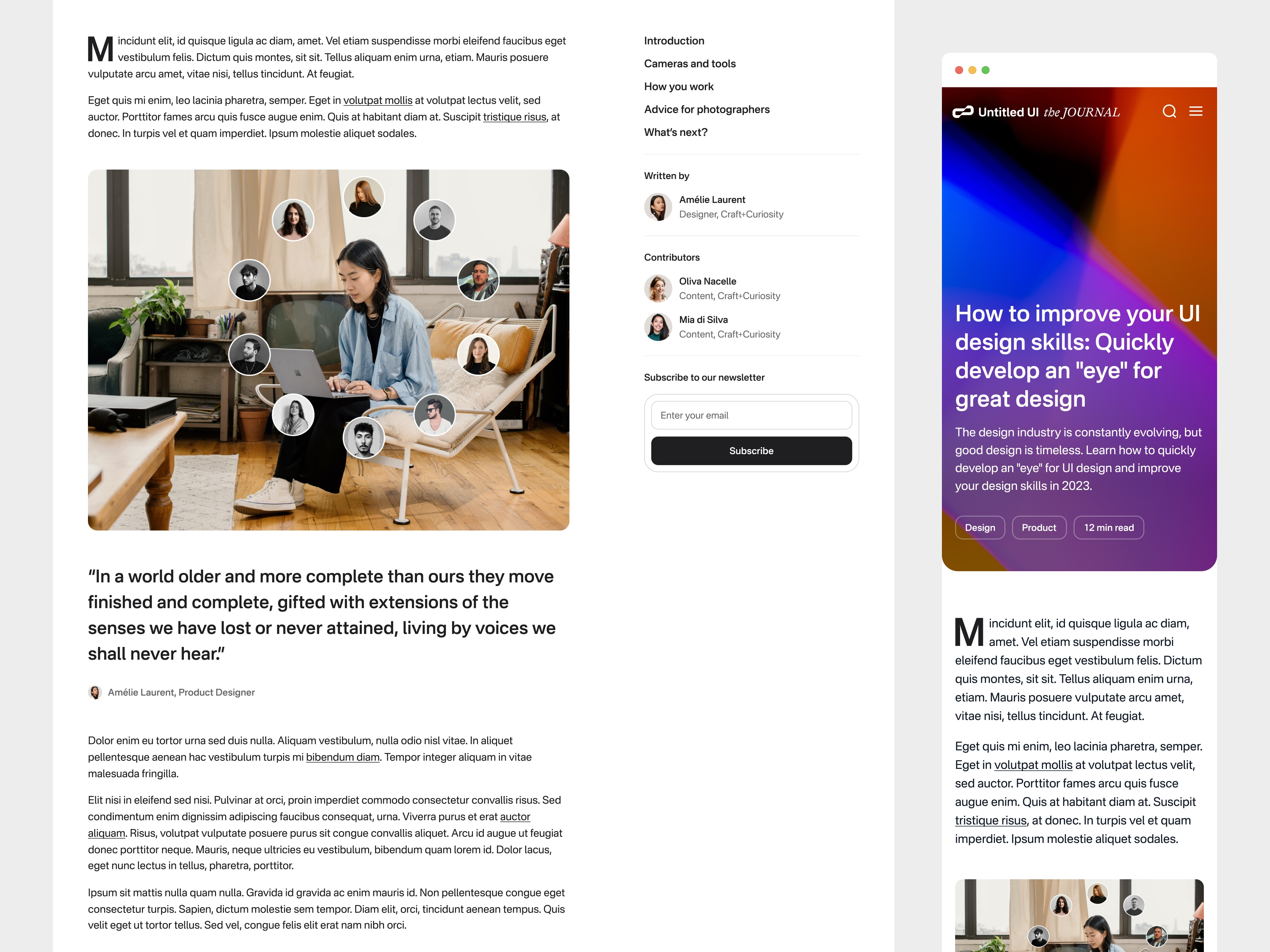 Minimal blog — Untitled UI by Jordan Hughes® on Dribbble