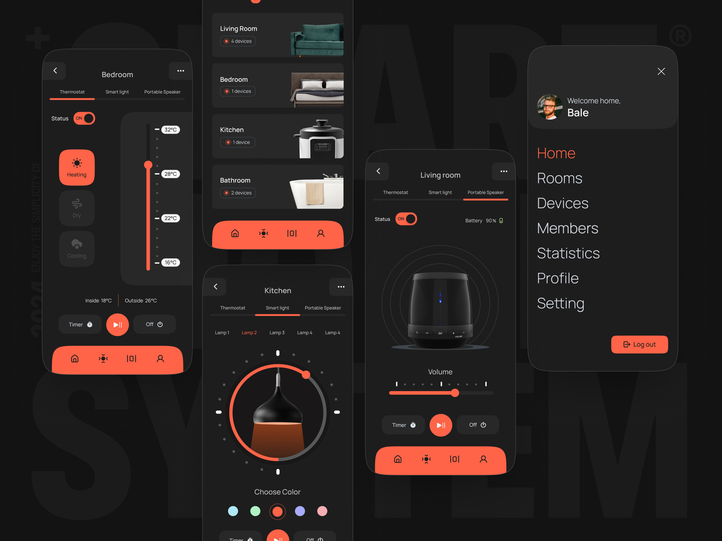 Smart Home Control System Interface by The Department on Dribbble