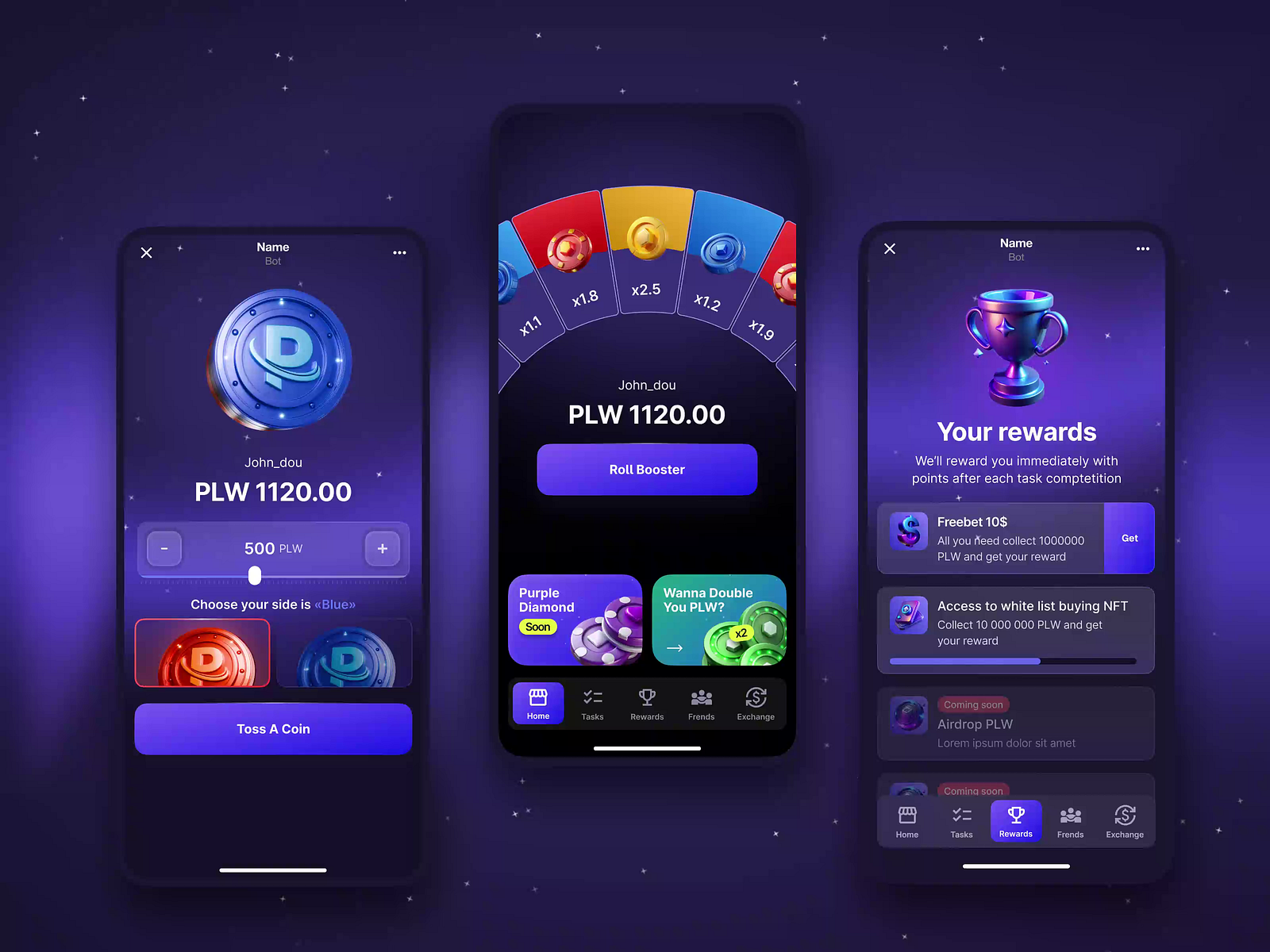 Telegram mini app by Andrew Bozhenko on Dribbble