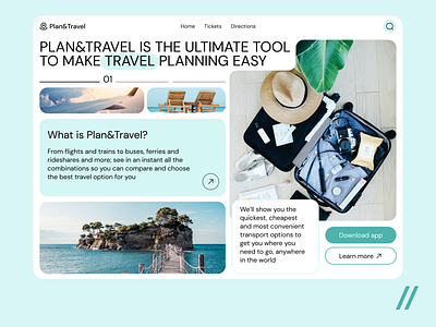 Travel Web Platform Design Template by Sergey Nikonenko for Purrweb UI ...