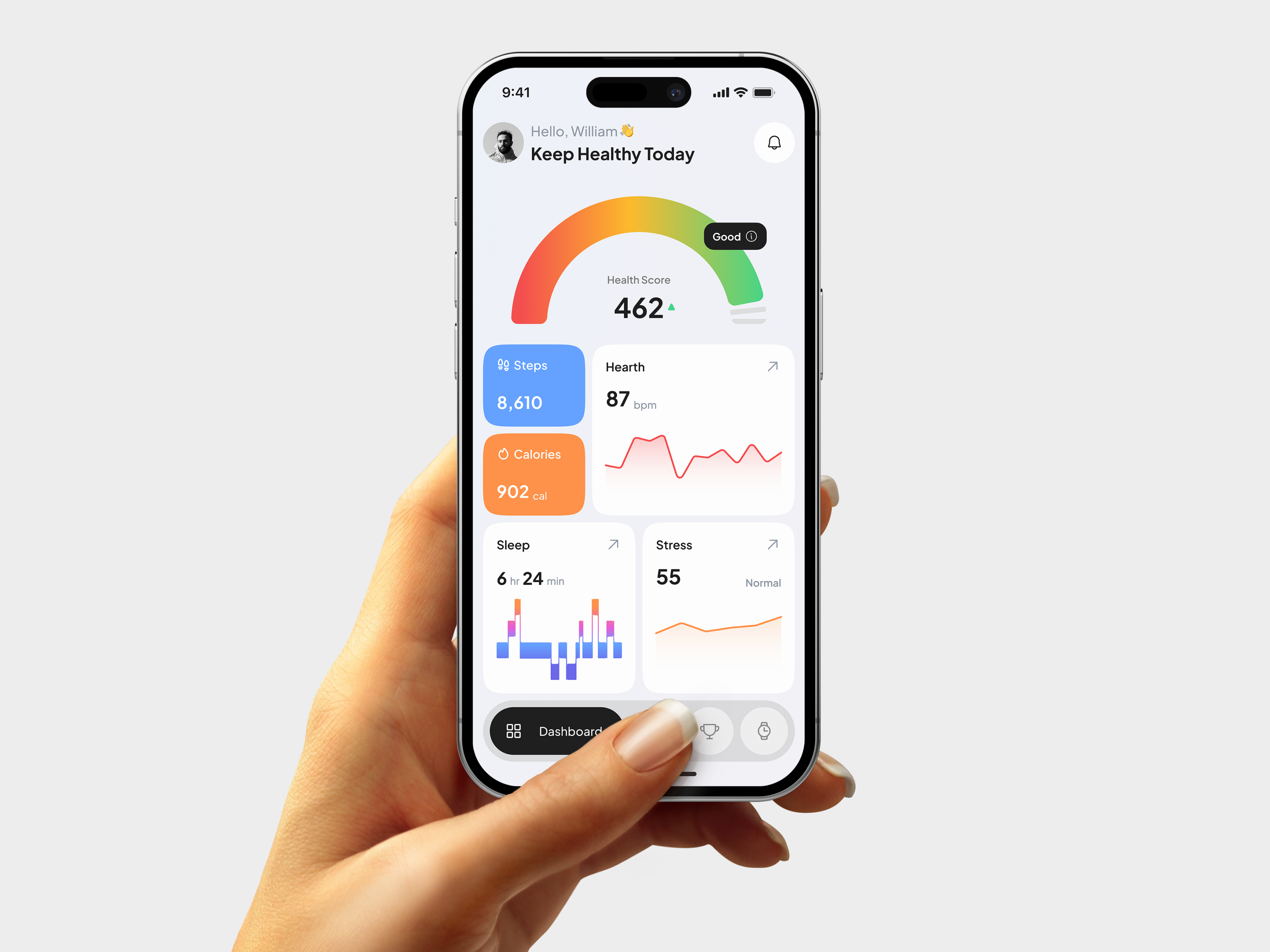 Health Mate - Health Monitor App by Nija Design for Nija Works on Dribbble