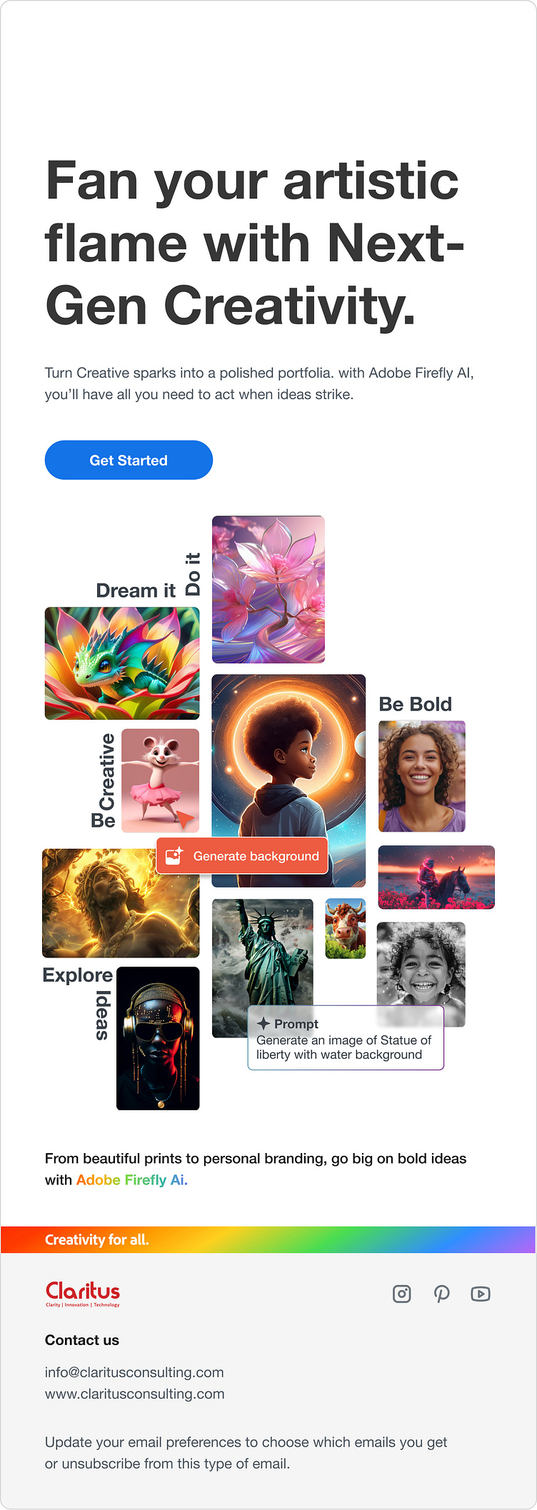 Crafting Visual Magic: Adobe Firefly AI Image Generator Emailer by Juhi ...