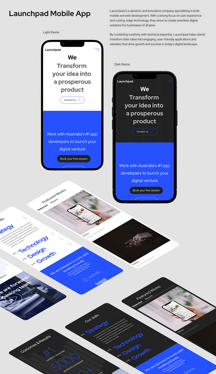 Launchpad Mobile app design by Ilia Fomichev on Dribbble