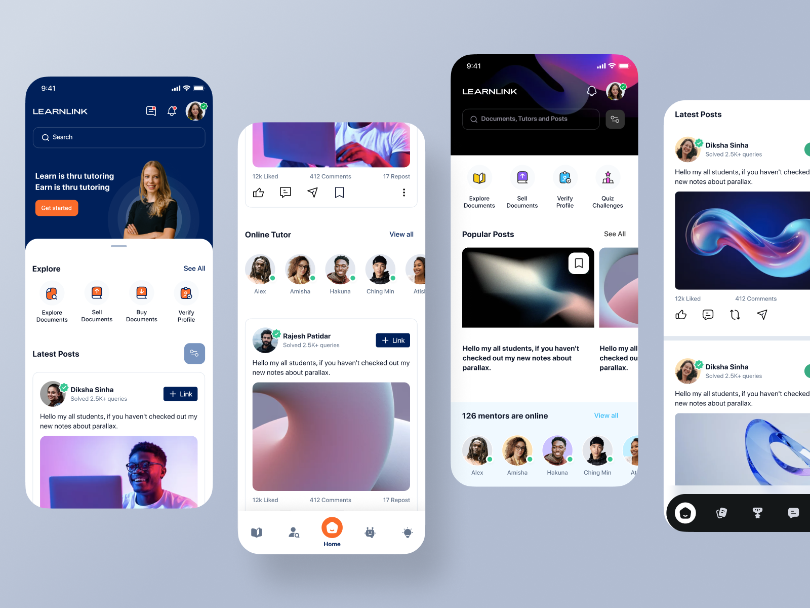 Online Classes App Mock Up 3 and 4 by Prakhar Neel Sharma on Dribbble