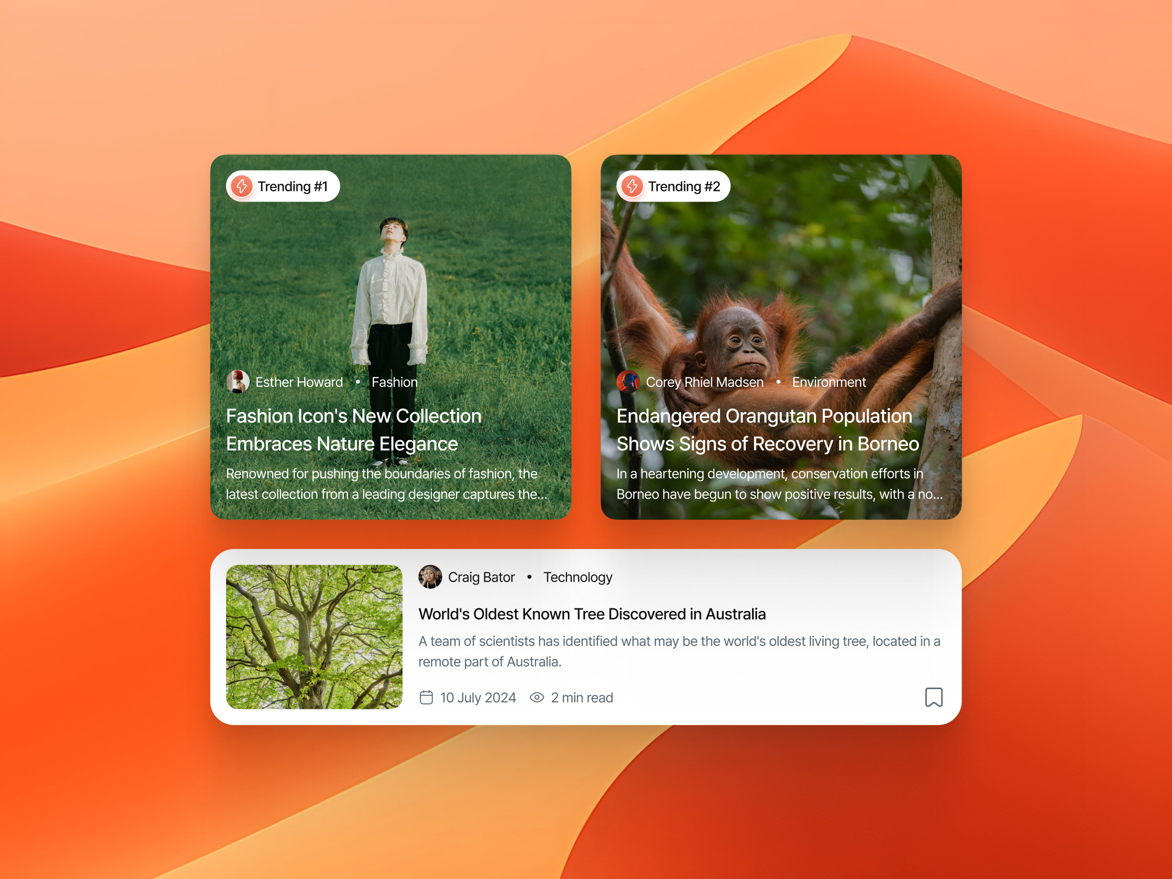 Bace - News Dashboard by Dhira for Caraka on Dribbble