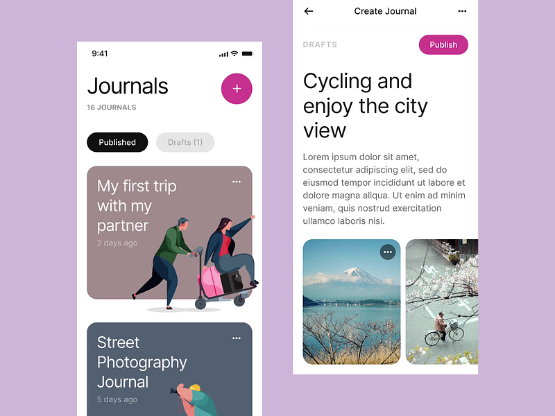 Browse thousands of Blog App images for design inspiration | Dribbble