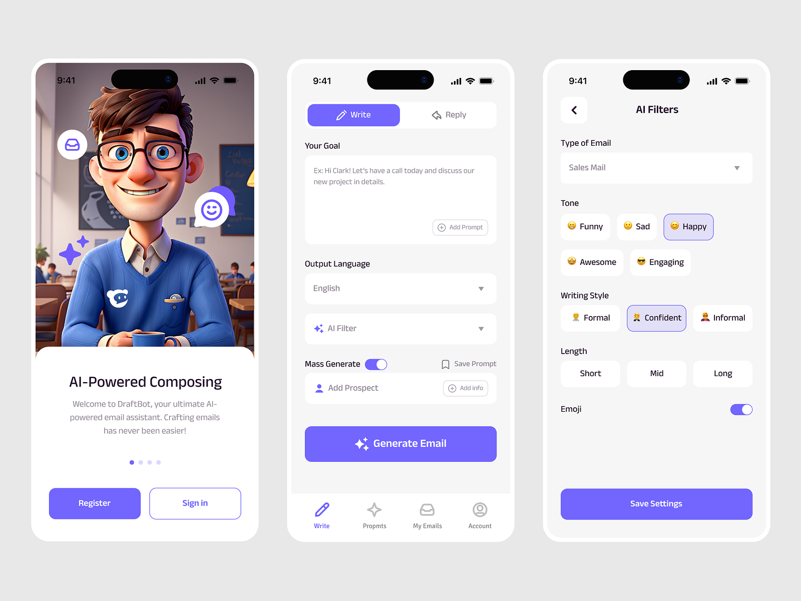 DraftBot | Mobile App Design 🤖 by Nugraha Jati Utama on Dribbble