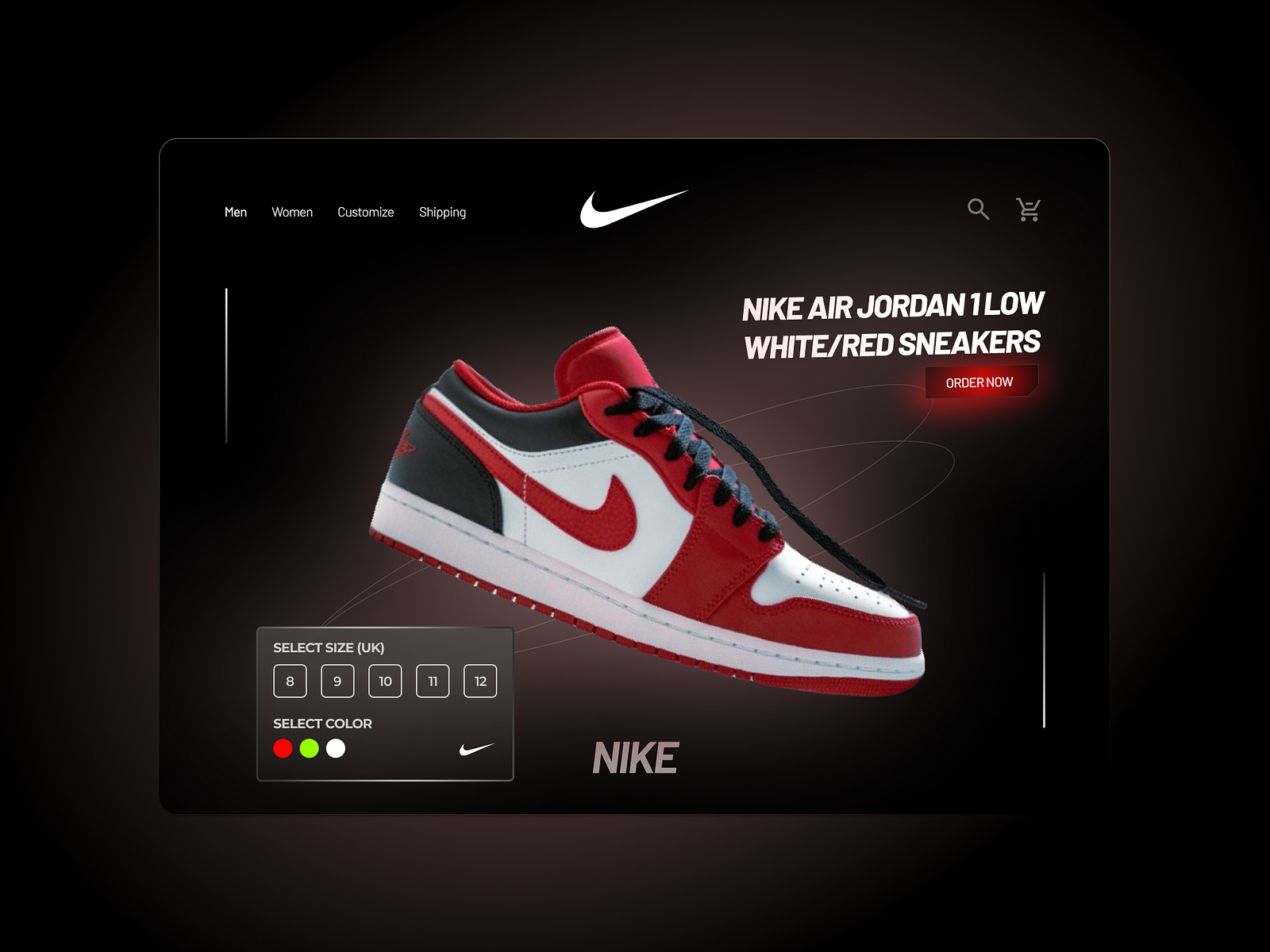 Nike Landing Page Concept by Dipankar Datta on Dribbble