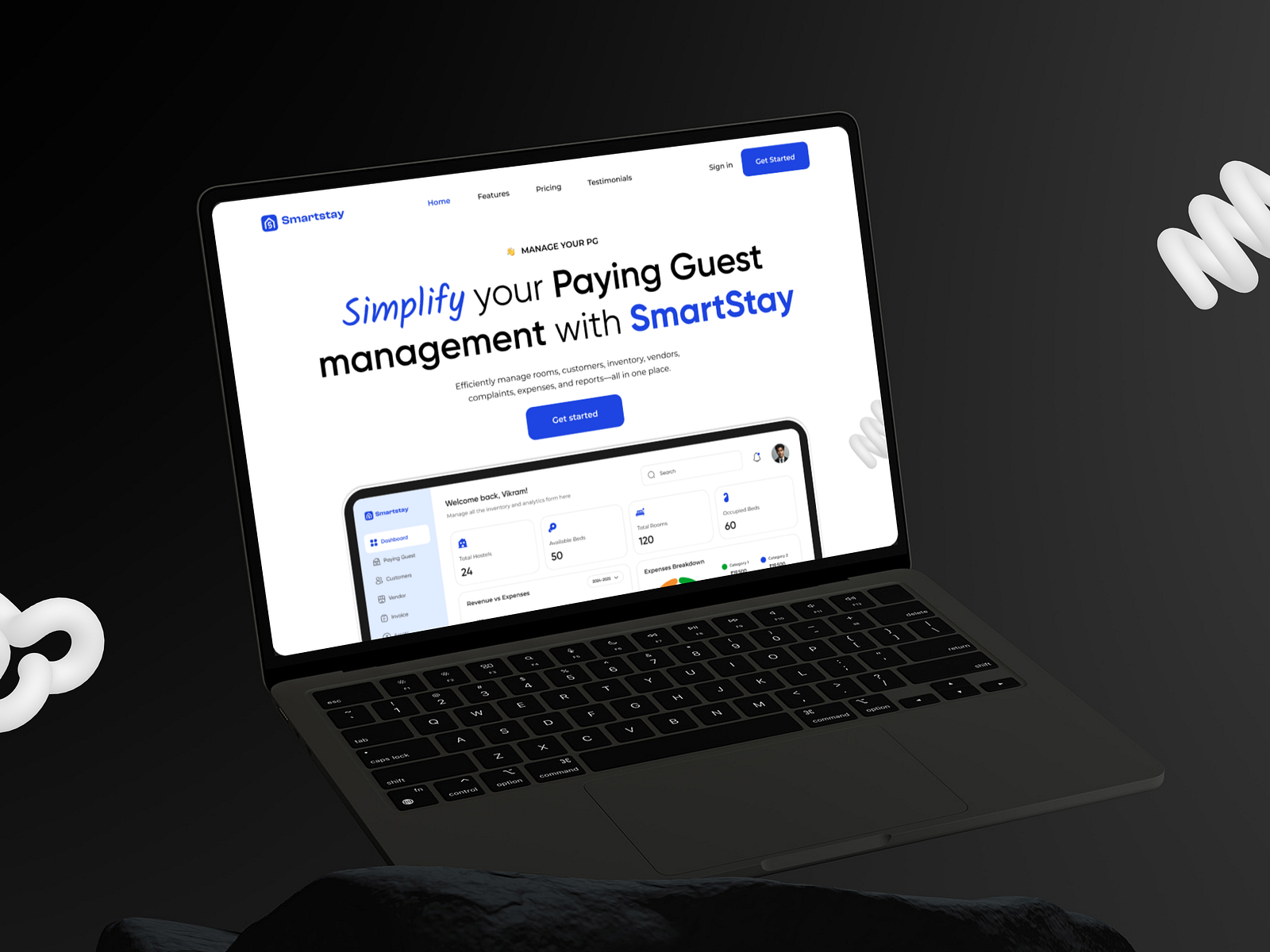 Smart Stay - PG Rental Landing Page by Rahul Kumar on Dribbble