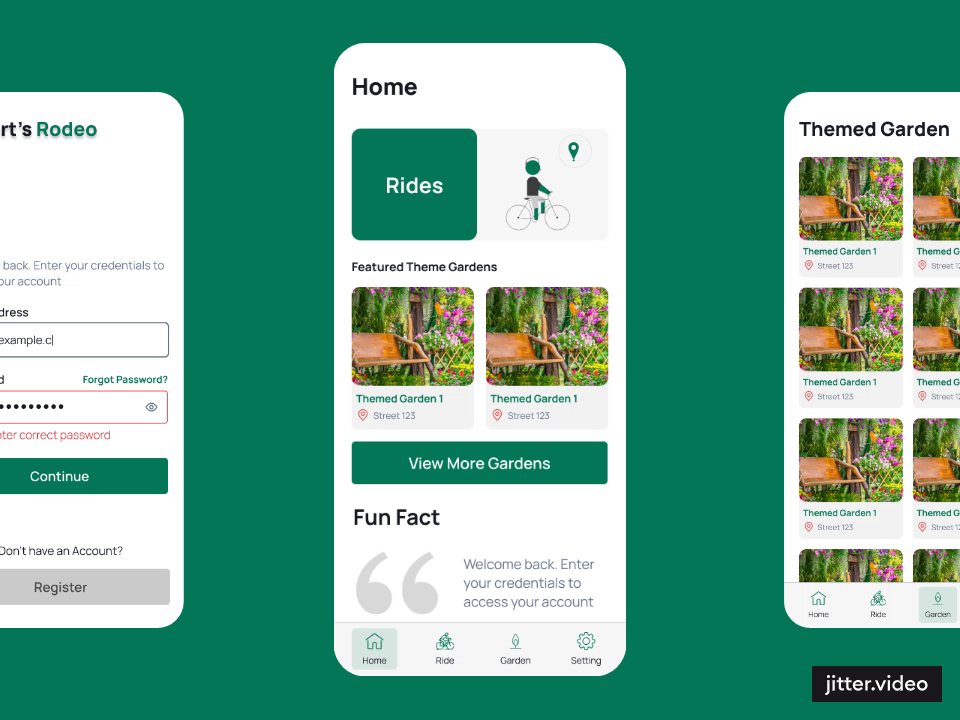 Robert's Rodeo App UI UX Design by Muhammad Abu Huraira on Dribbble